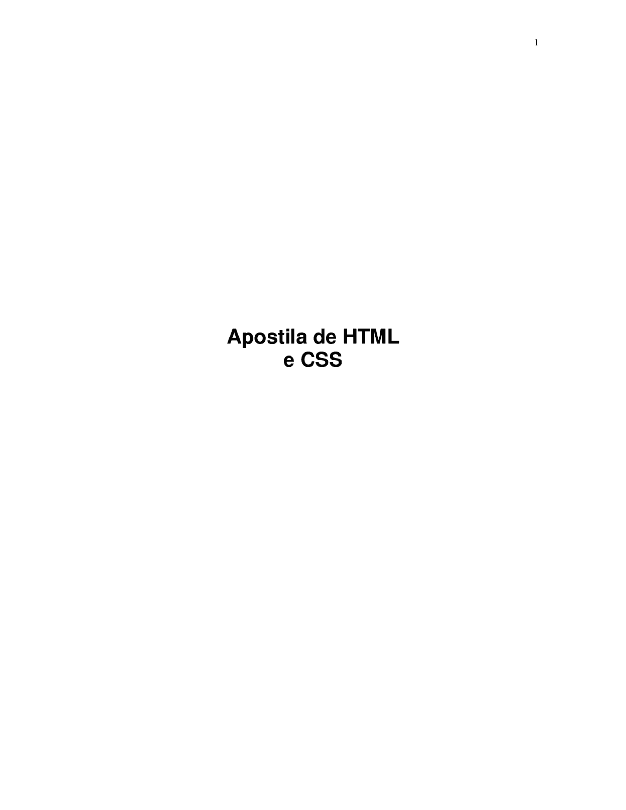 Html E Css Docsity