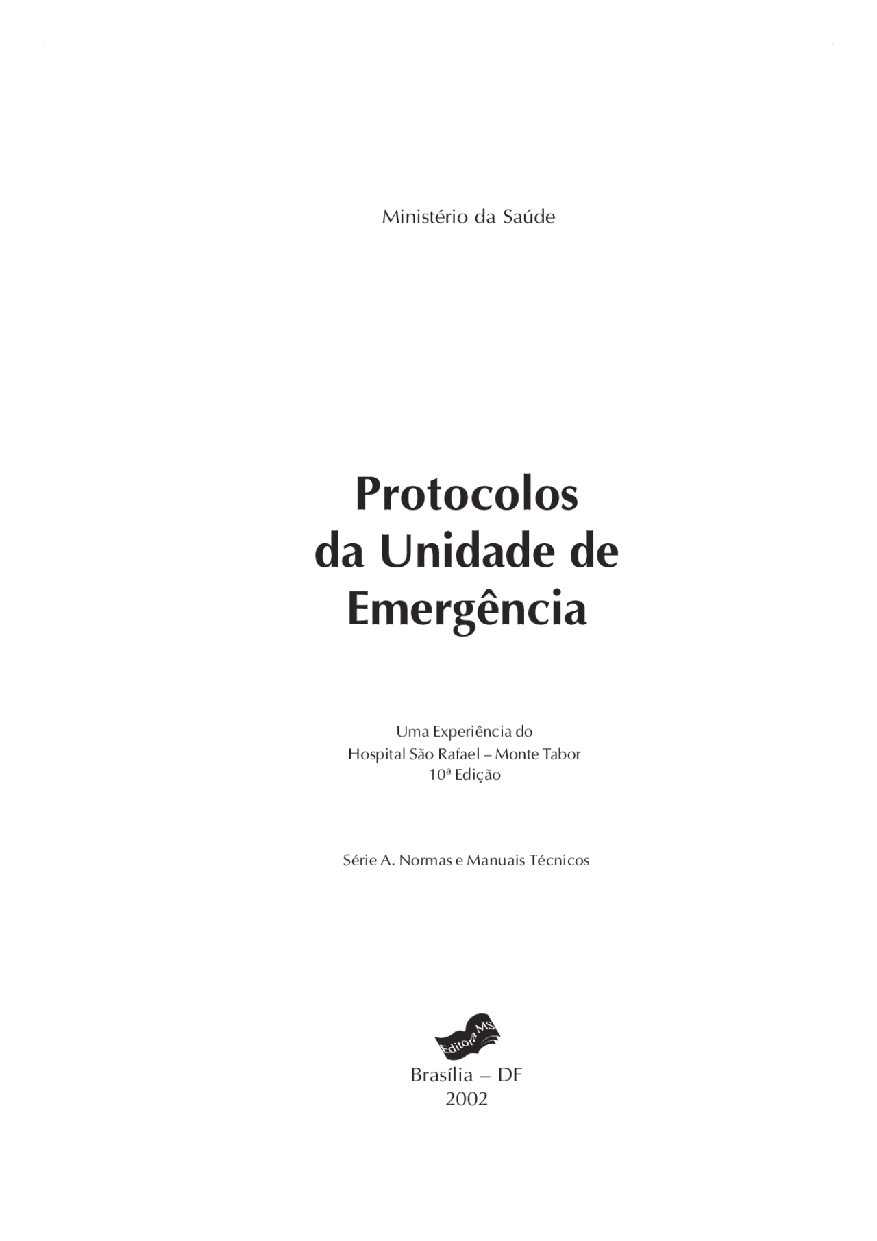 Protocolo de Pronto Socorro - - - - - - - - - Docsity