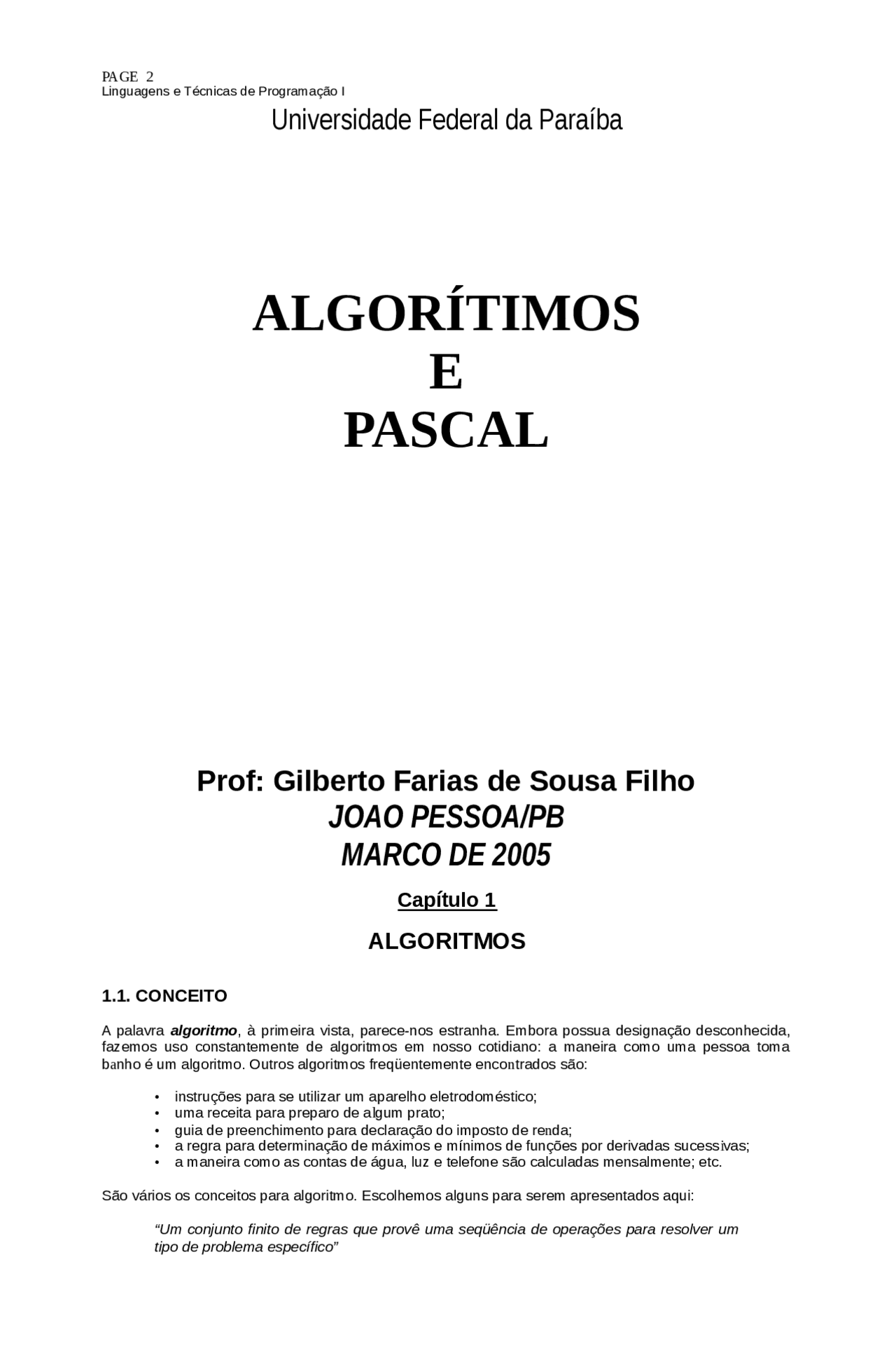 Apostila Algoritmos E Pascal Docsity