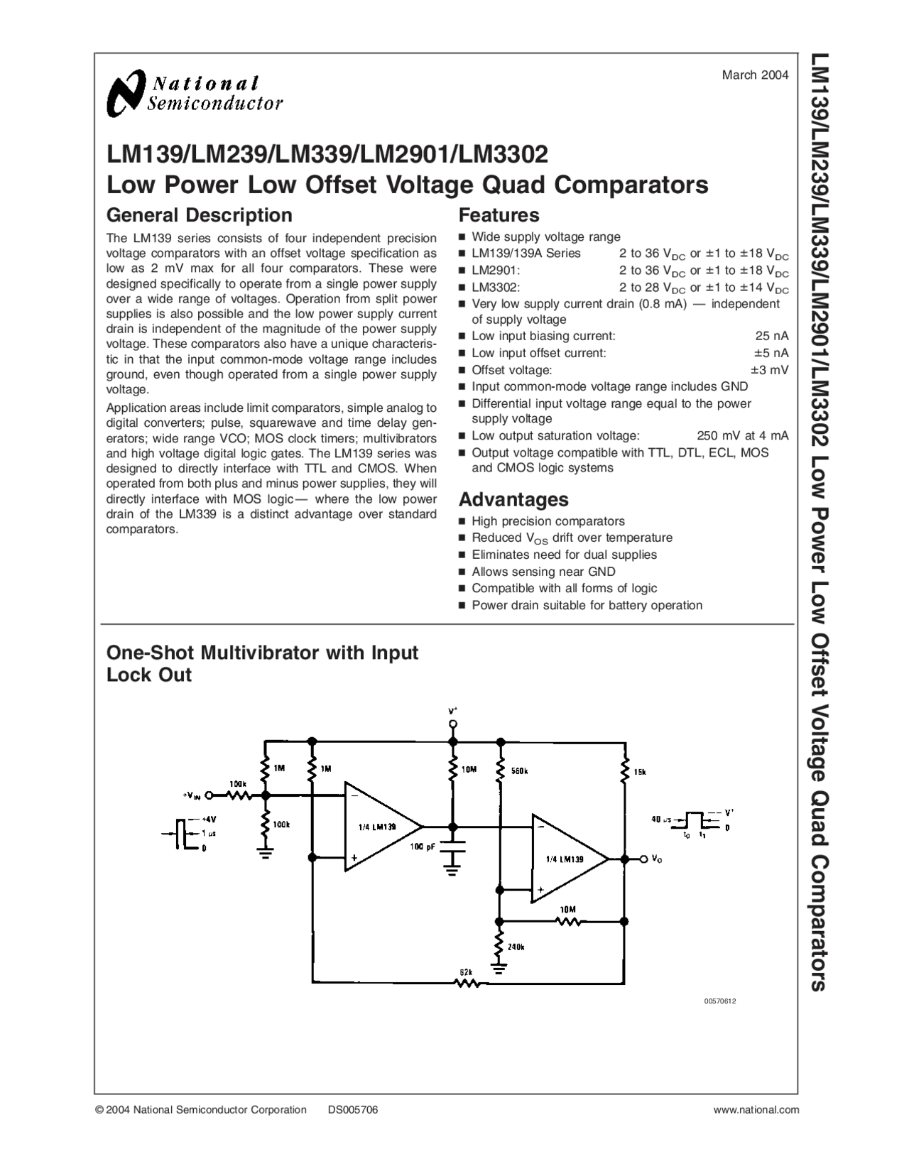 Low power, low offset voltage quad comparators - - - - - Docsity