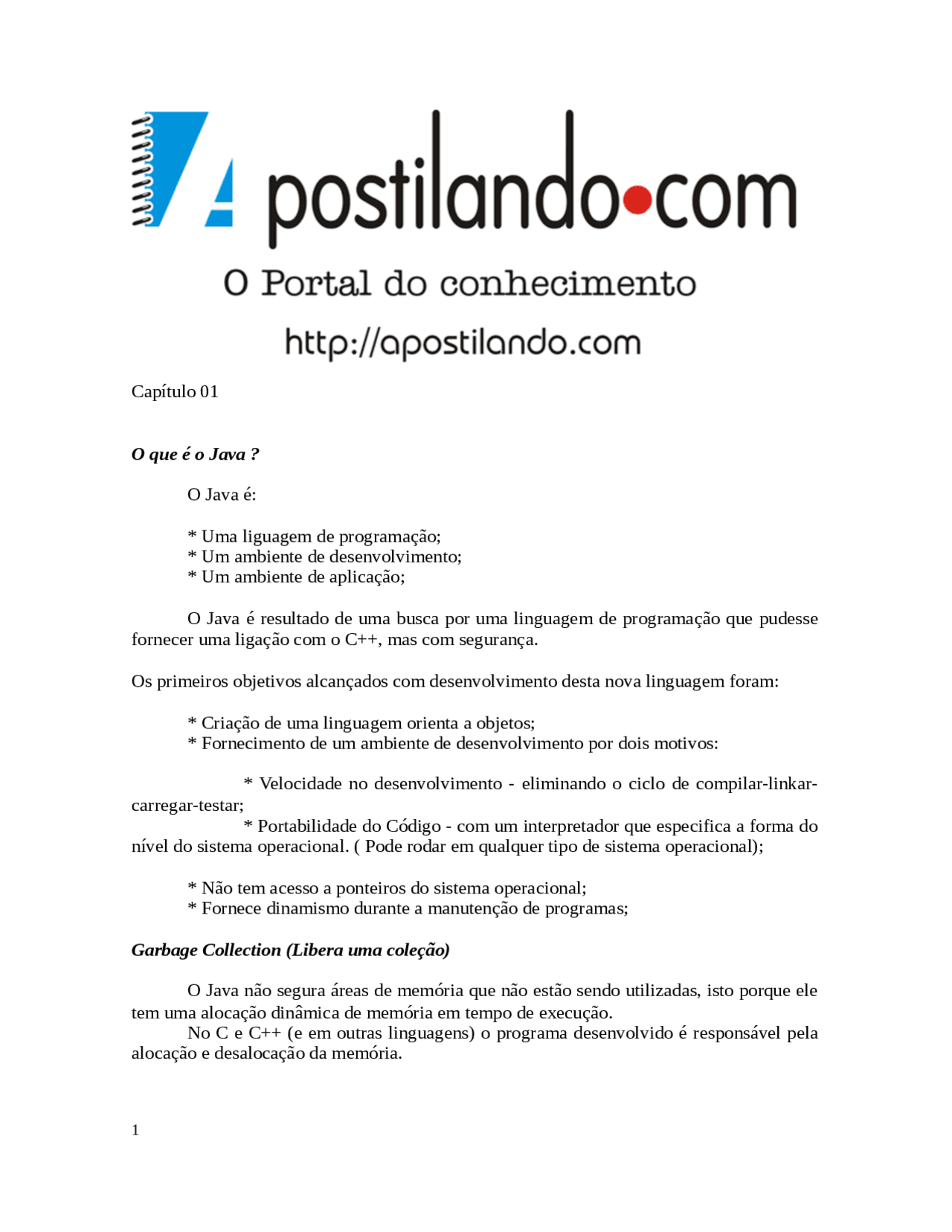 Apostila Java Docsity