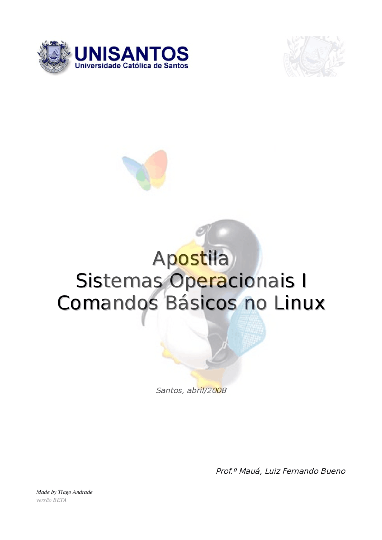 Apostila De Comandos Básicos De Linux Apostila Em Versão Beta De