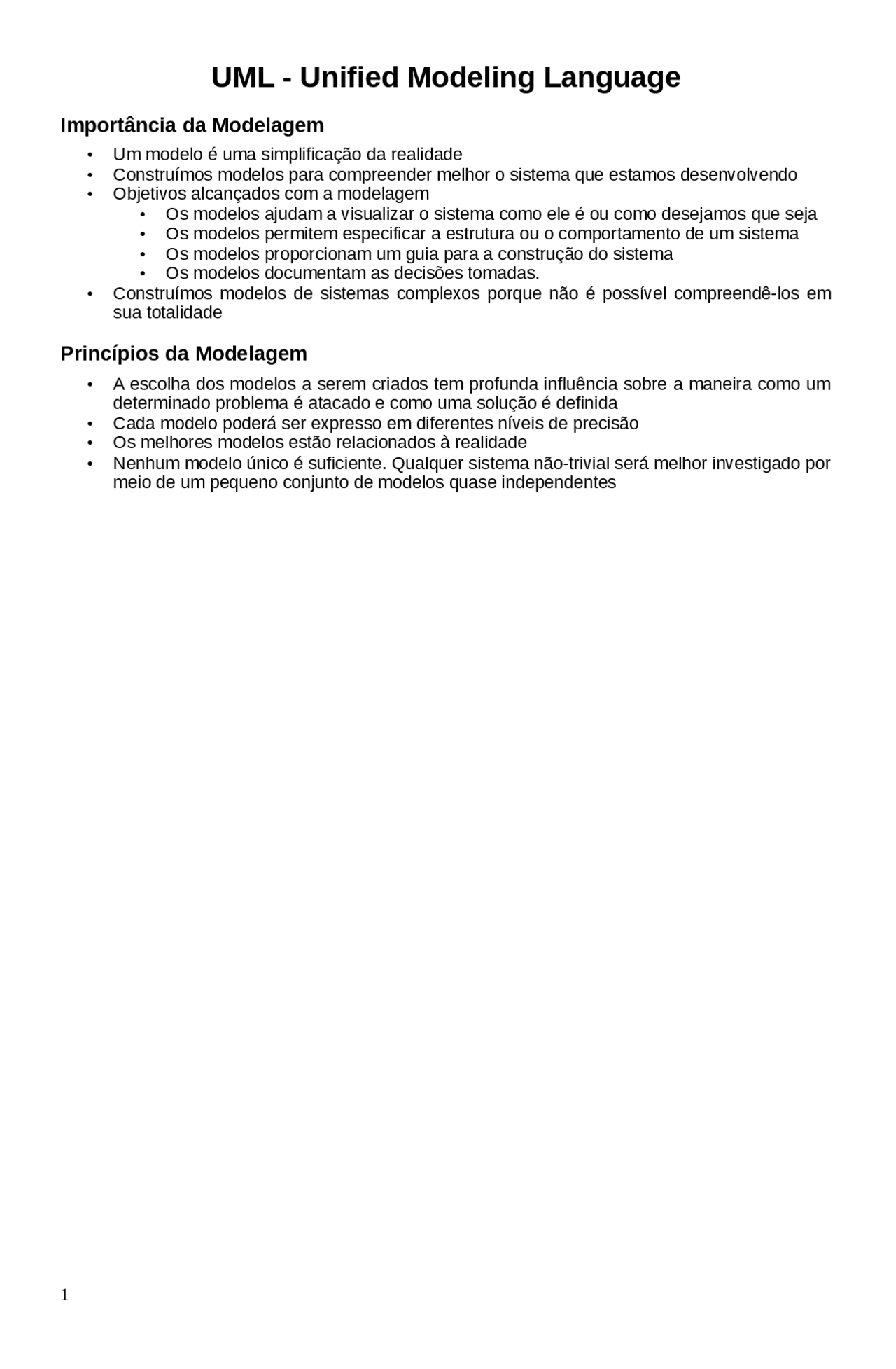 UML - Unified Modeling Language - UML - UML - UML - UML - Docsity