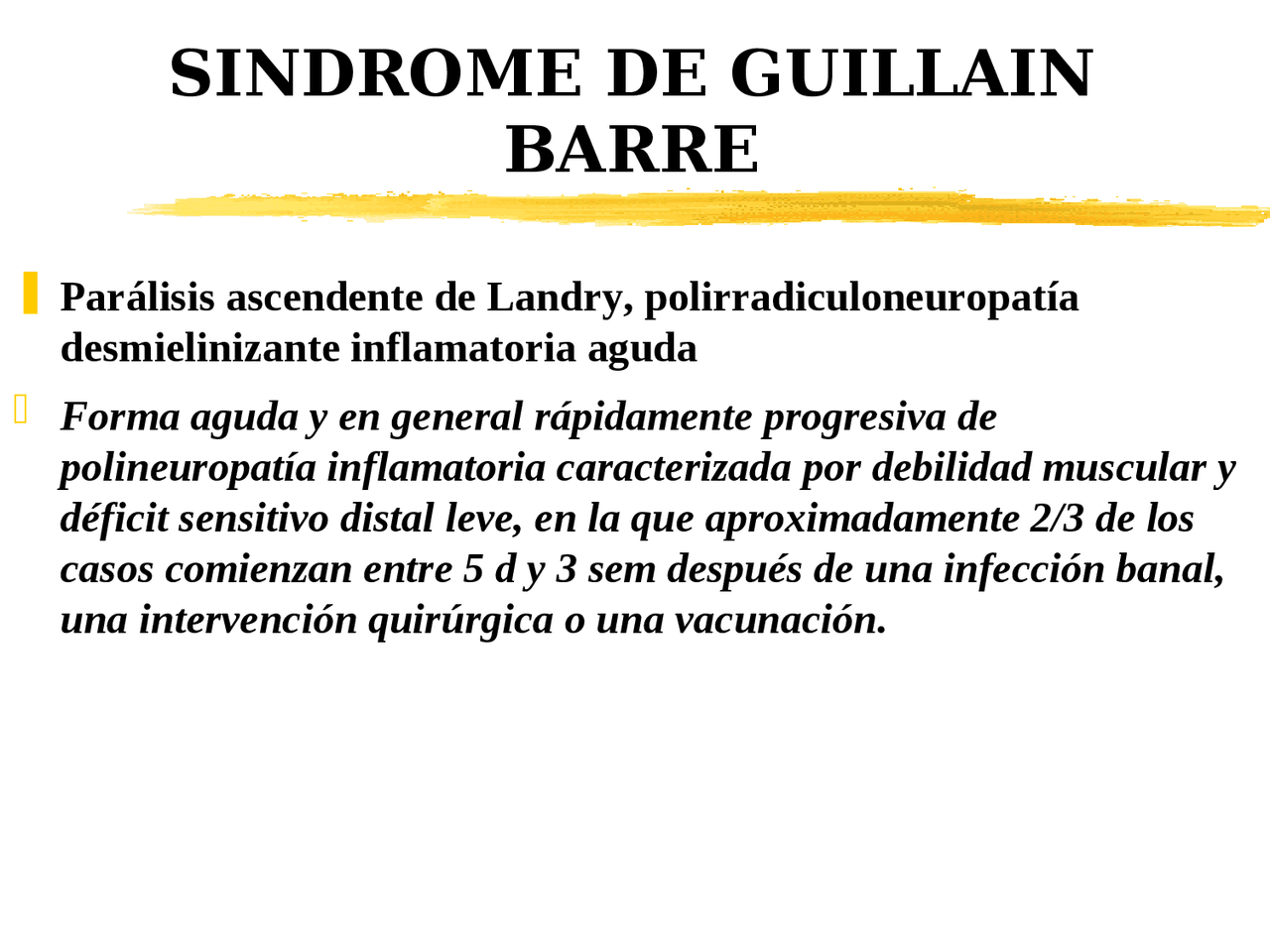 Sindrome de guillain barre - - - - - Docsity