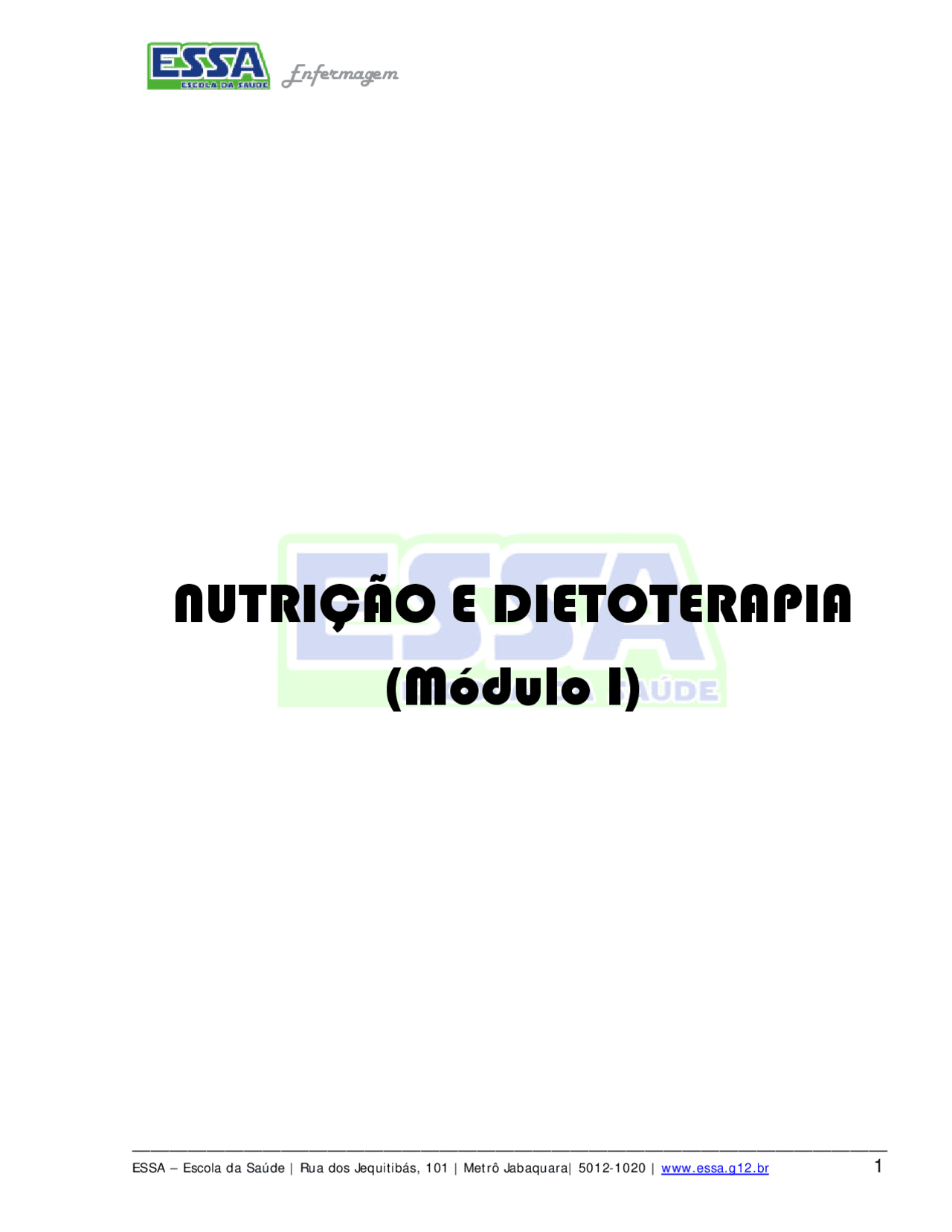 Nutrição E Dietoterapia Docsity