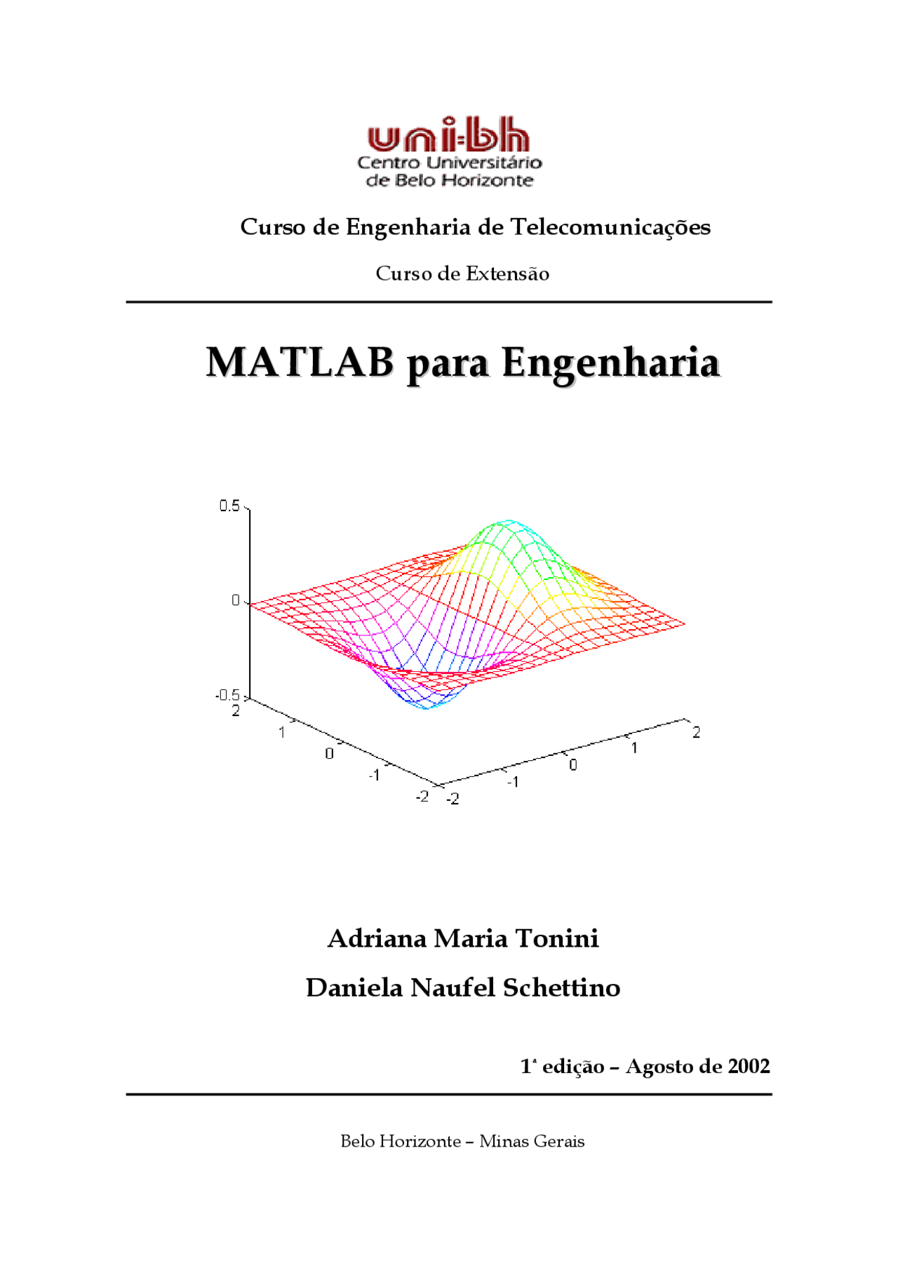 Software Matlab Para Engenharia Apostila Do Curso De Extensão Do