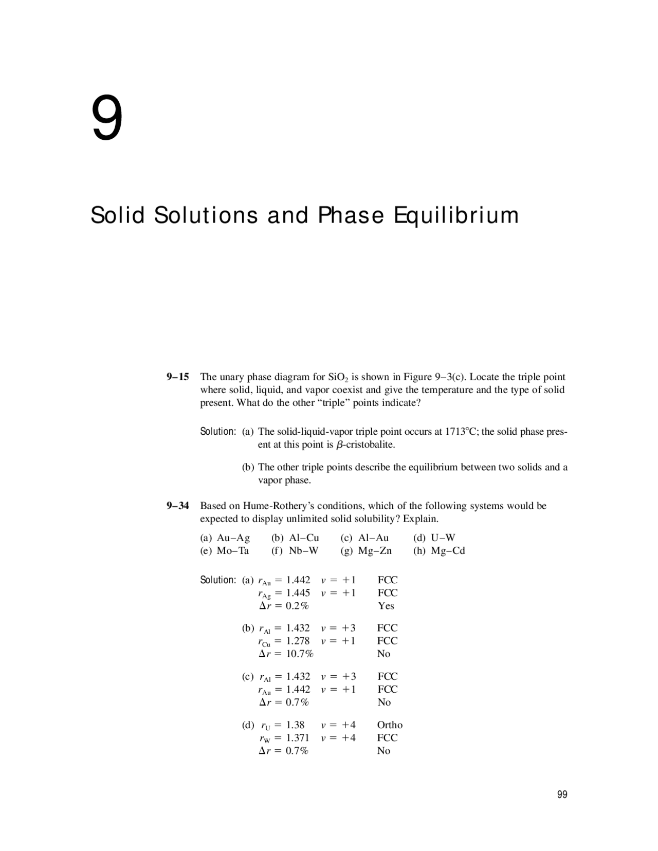 Ciência E Engenharia Dos Materiais Cap09 Solution Capitulo 09 The