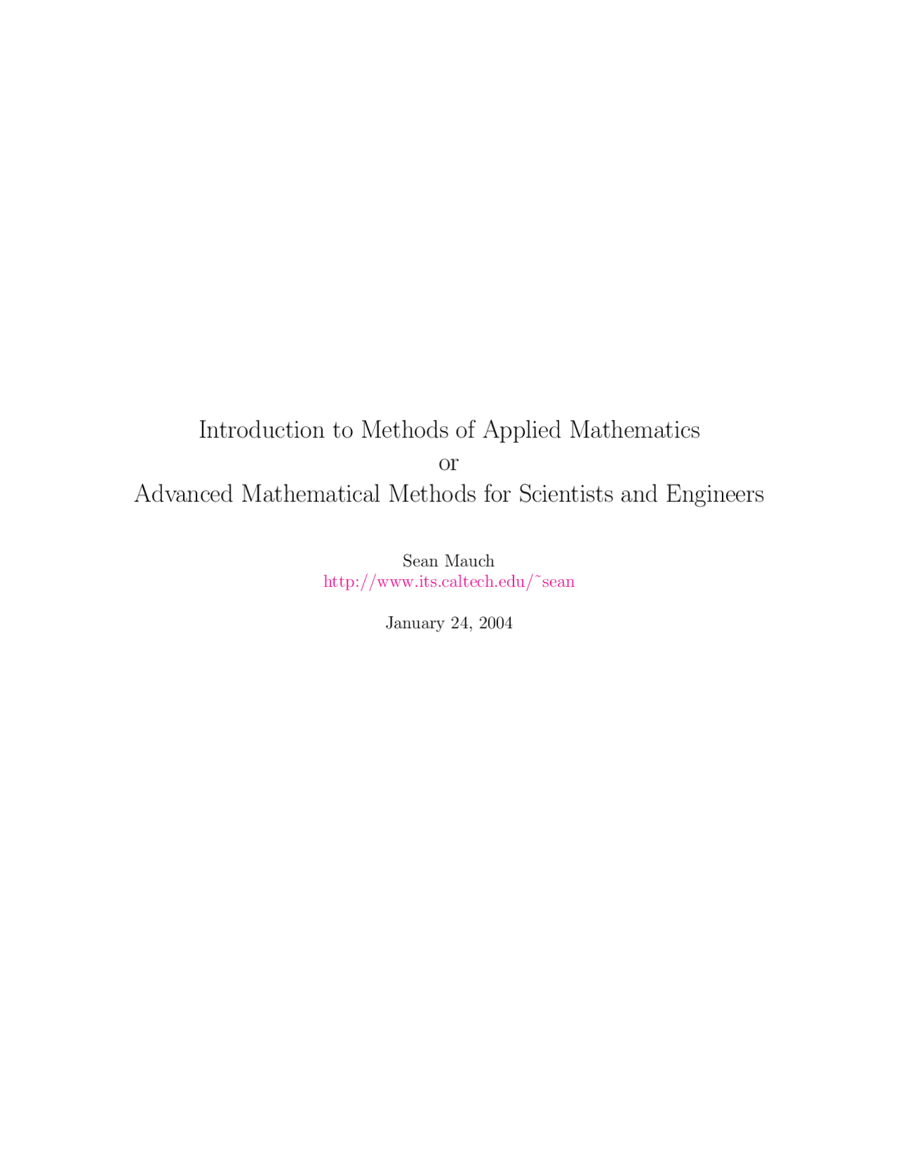 Applied Math Letter - Matemática Aplicada - Docsity