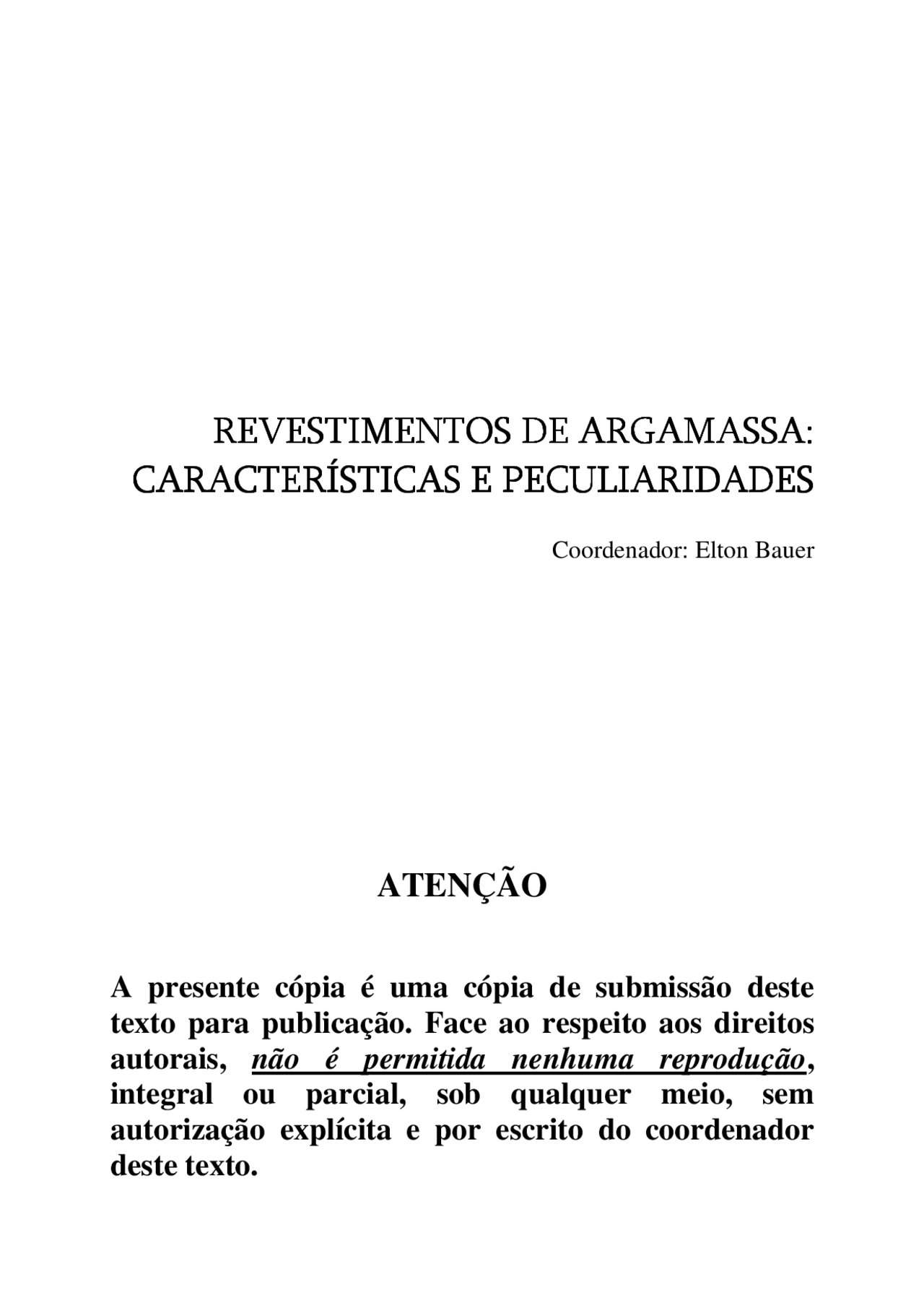 Revestimentos De Argamassa Docsity