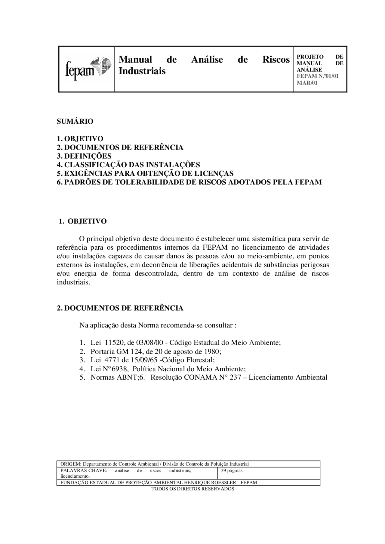 Manual De Análise De Risco Industrial Docsity