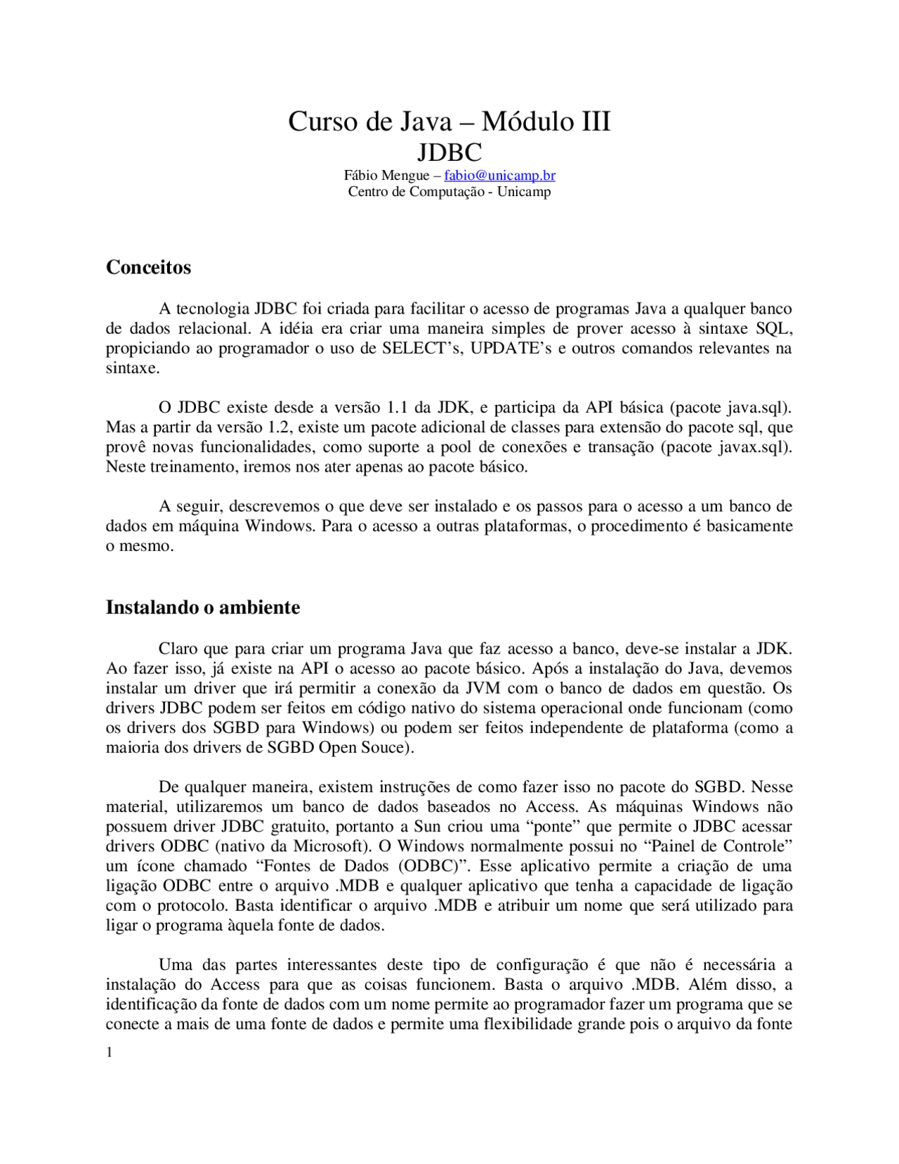 Curso Java Parte 3 Docsity