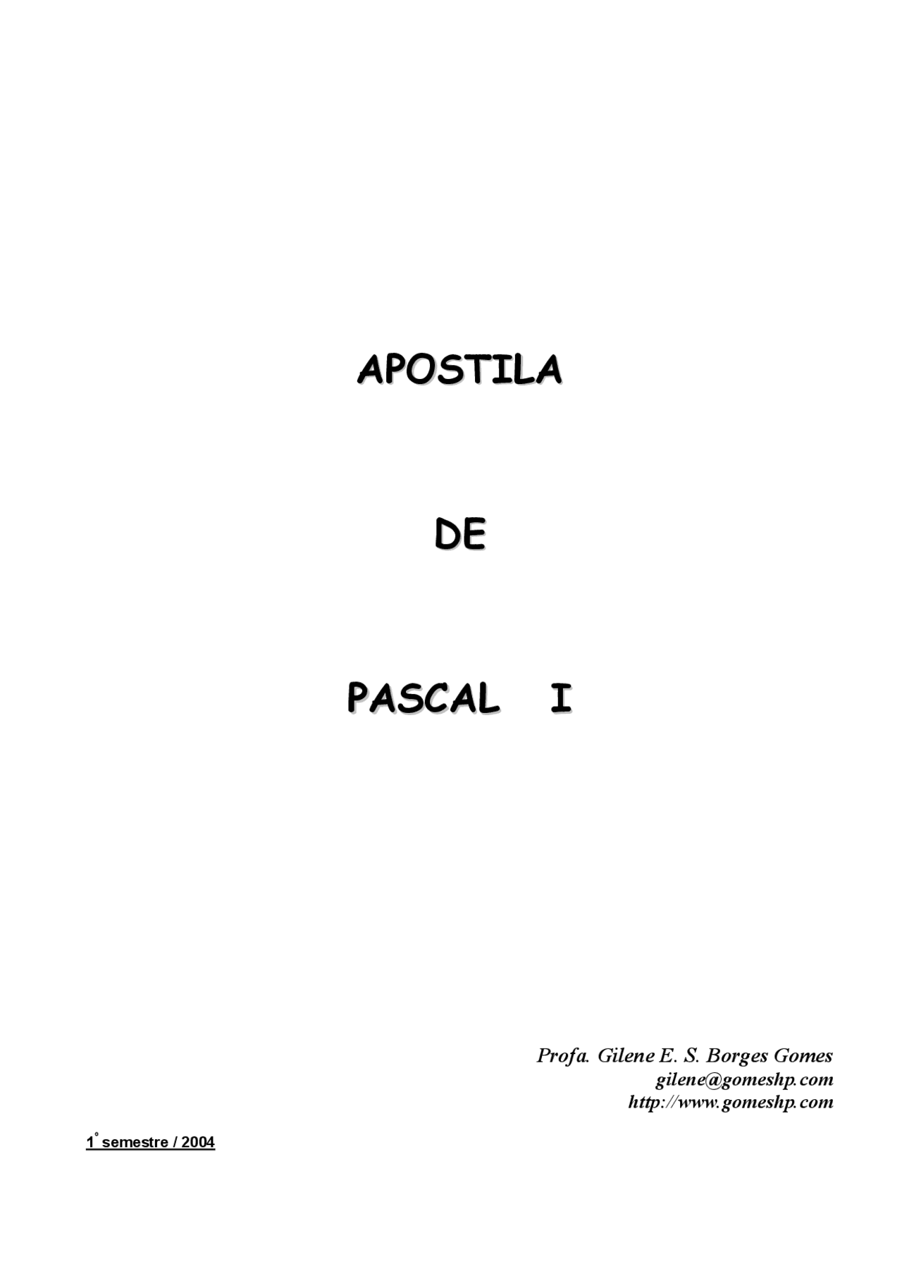 Pascal Apostila Zipado Pascal Docsity