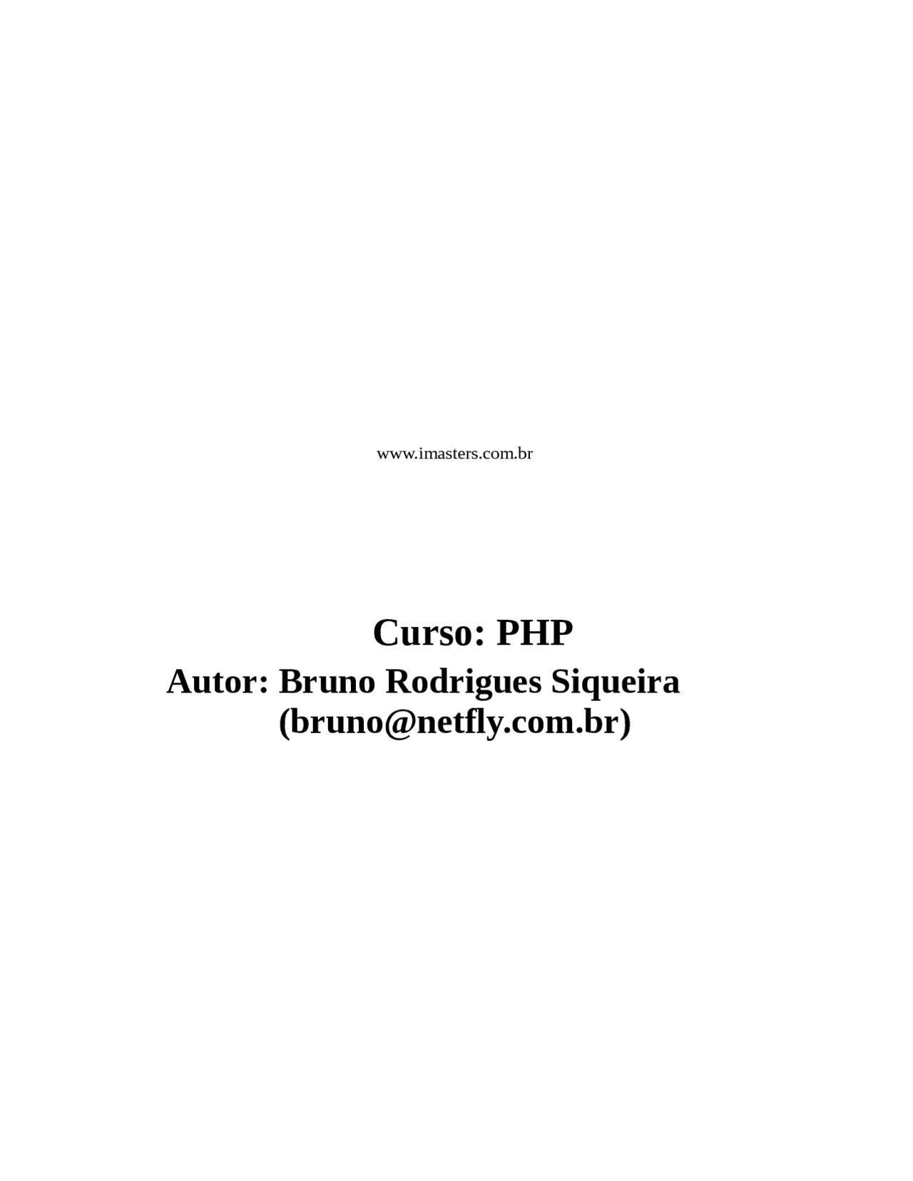 Apostila Php Docsity