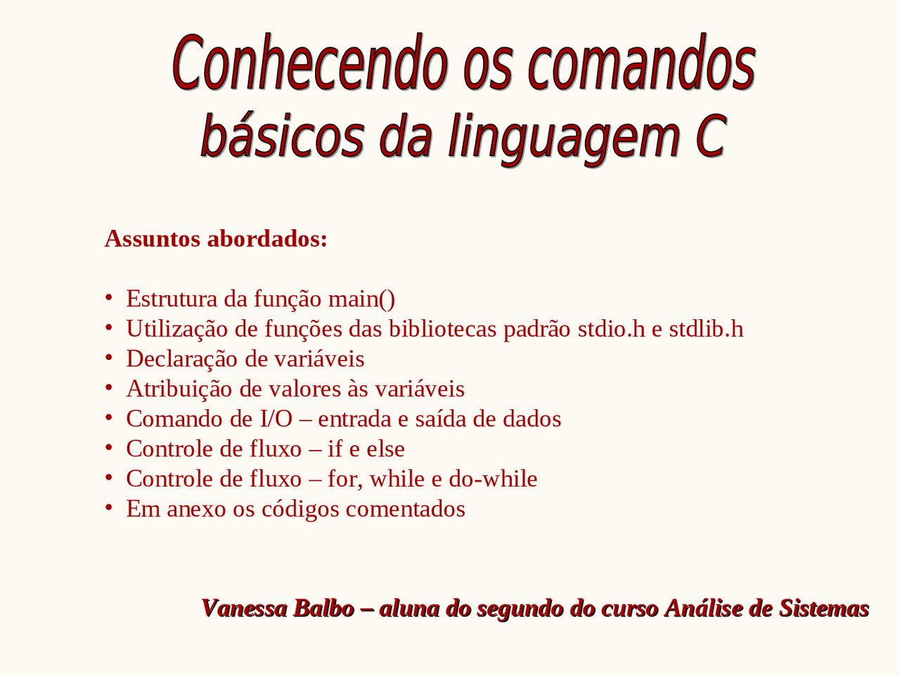 Comandos Basicos De C - - - - - - - - - Docsity