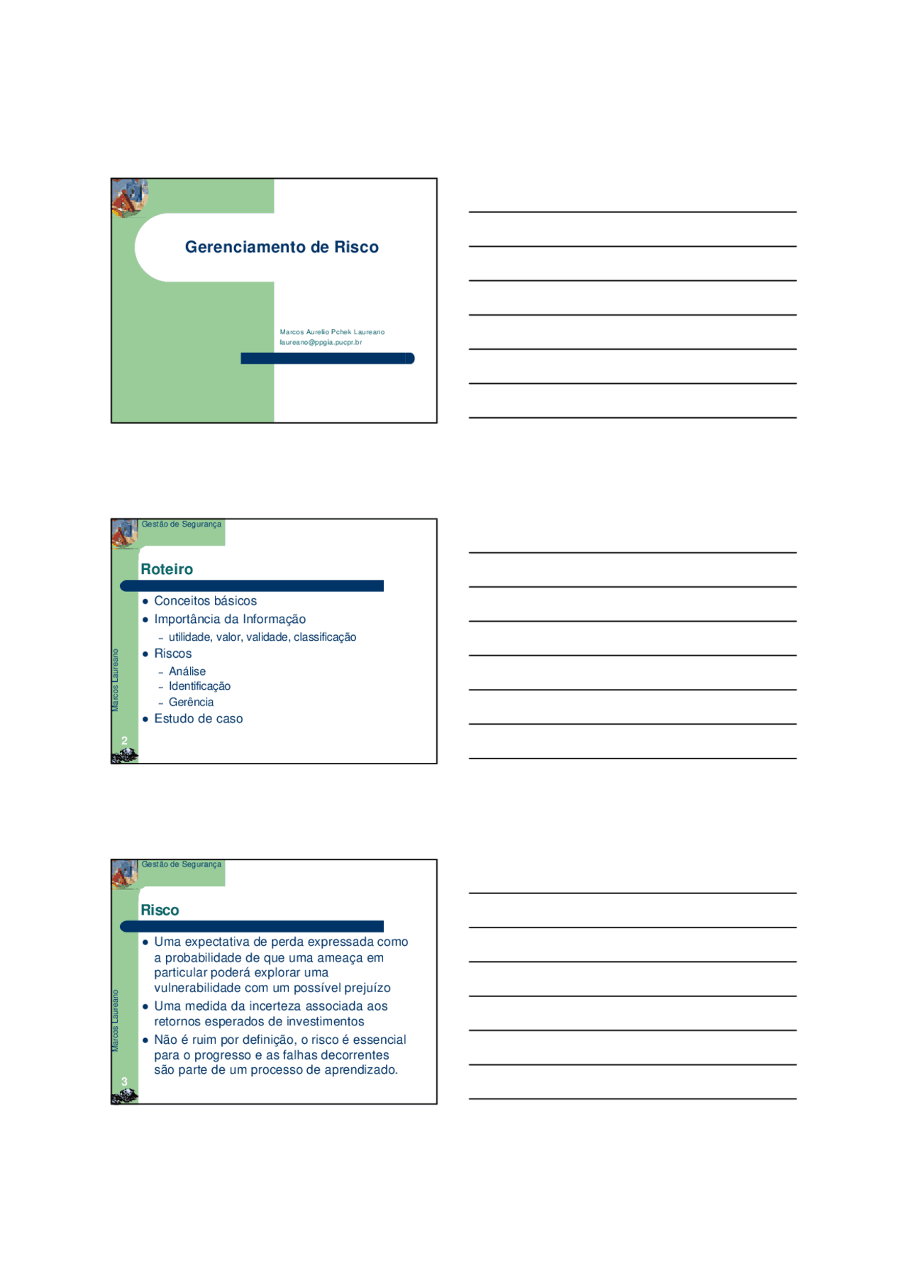 Gerenciamento De Riscos Gerenciamento De Riscos Docsity