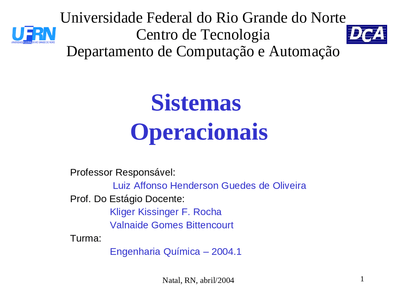Sistema Operacional Como Funciona Um Sistema Operacional Docsity