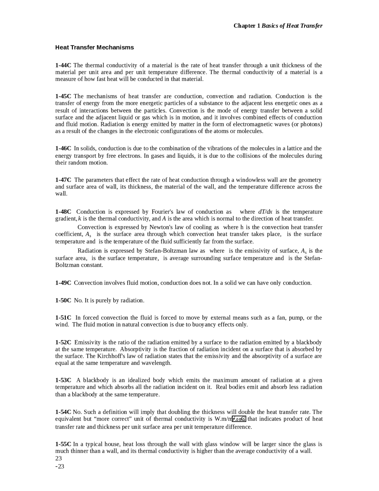 Çengel Solution Heat And Mass Transfer 2th Ed Heat Chap01 044