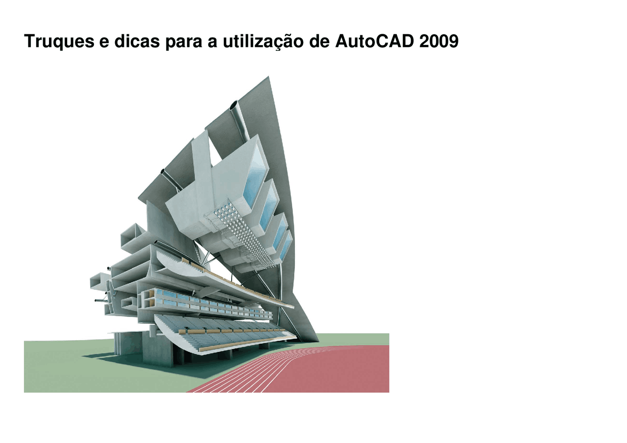 Truques E Dicas Do Auto Cad 2009 Apostala De Auto Cad Docsity