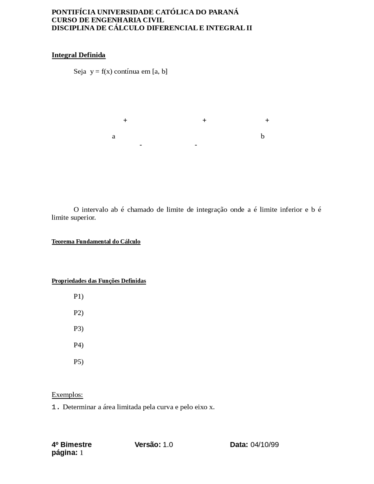 Material De Cálculo Difncial E Integral 1 Rar Parte 4 Integrais
