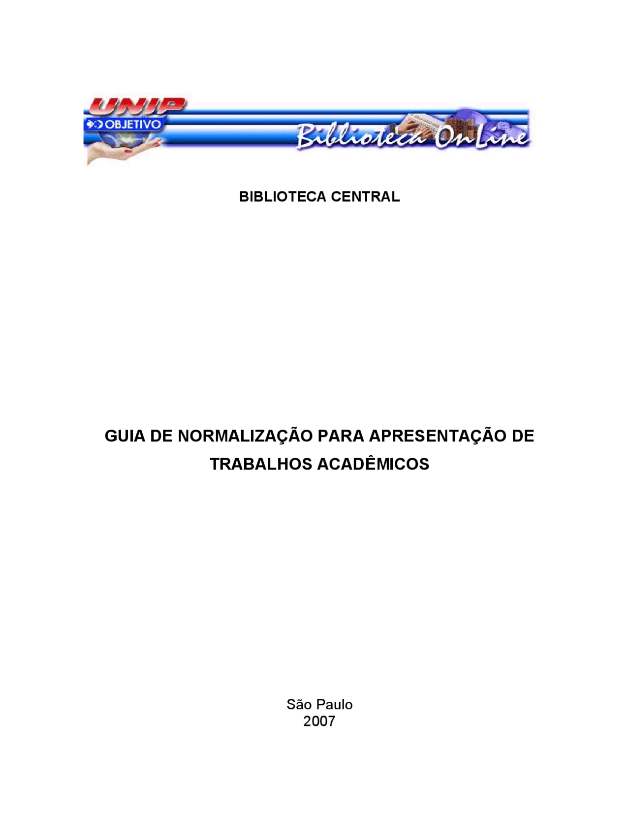 Manual De Normas Da Abnt Manual De Normatização Abnt Para Realização