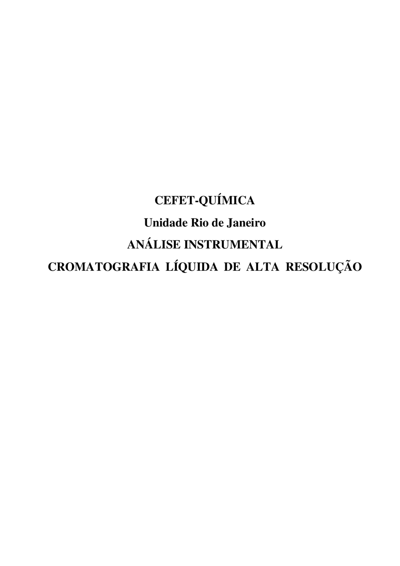 Apostila De Hplc Apostila De Hplc Docsity