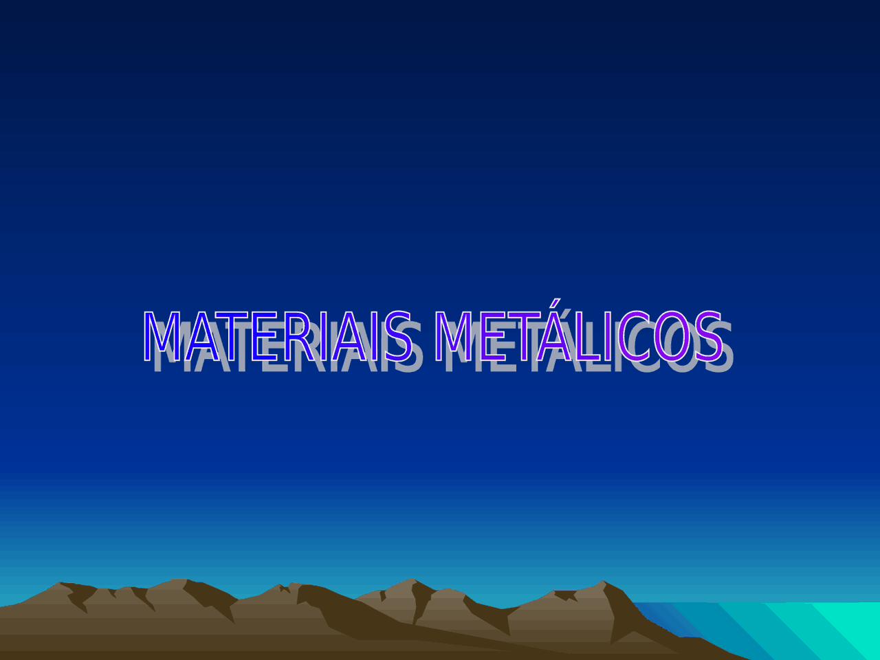 Classificação Dos Materias Slides Prof Eduardo Mauro Do Nascimento