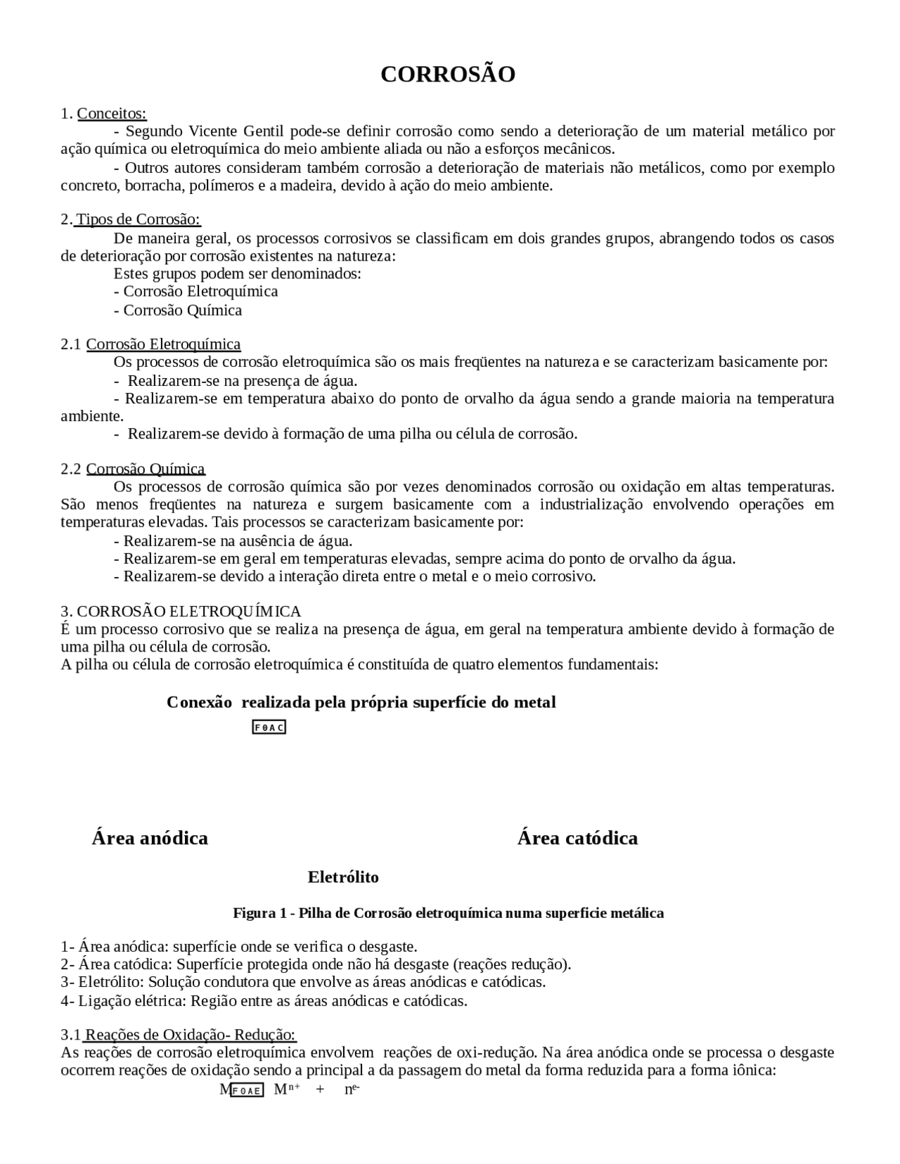 Apostila De Química Geral Parte 03 Corrosão Corrosão Docsity