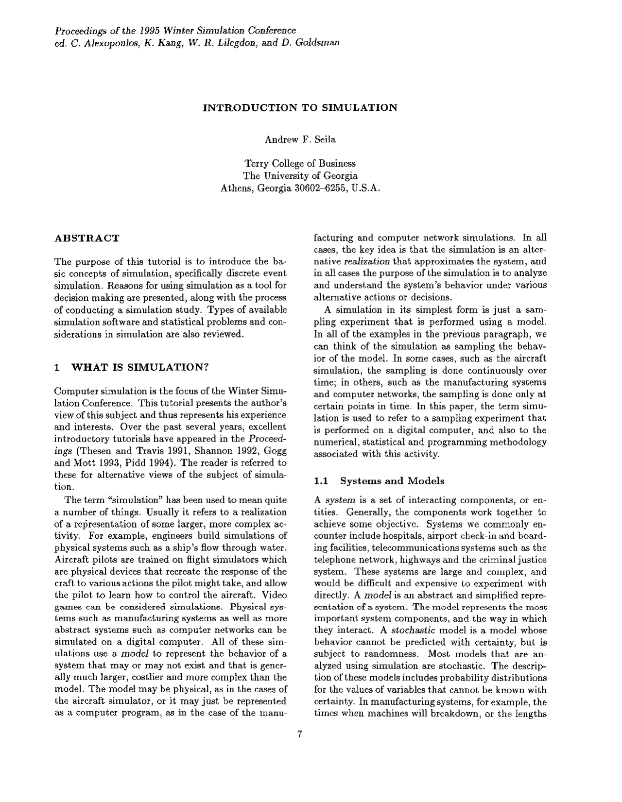 Introduction to simulation - Introdução e a importância da utilização ...