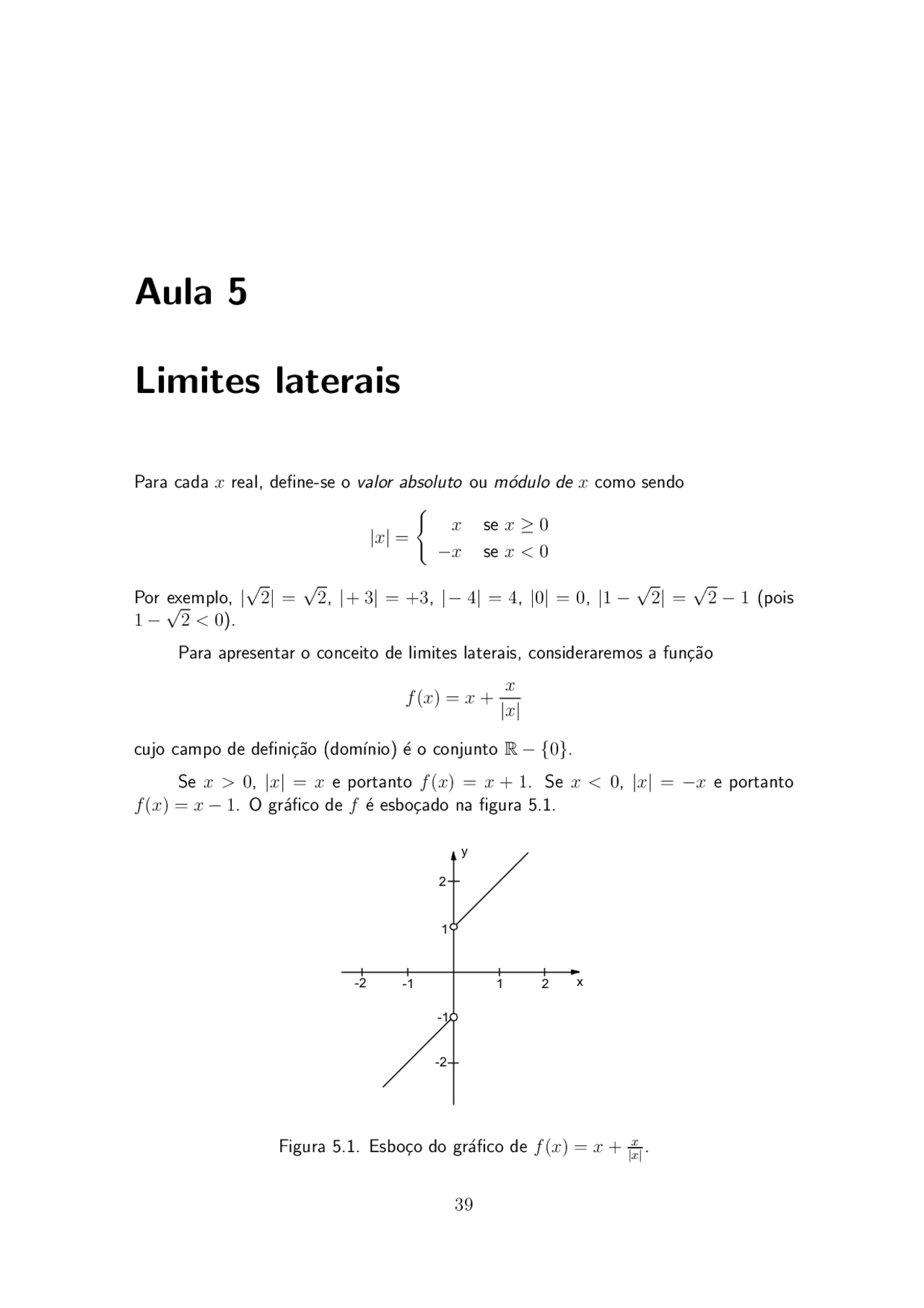 Limite lateral - descrição e exercícios de limites laterais - Docsity
