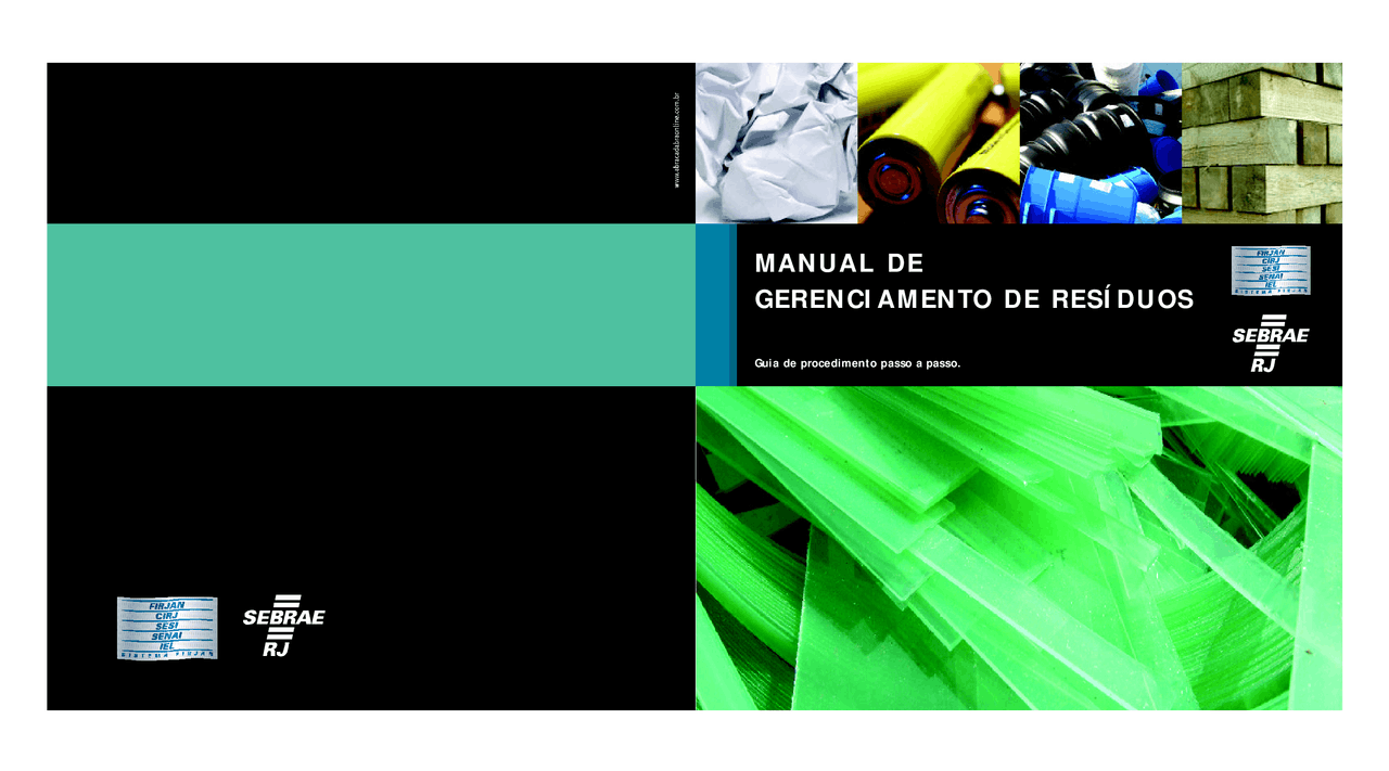 Manual De Gerenciamento De Resíduos Firjan Manual Sucinto Voltado