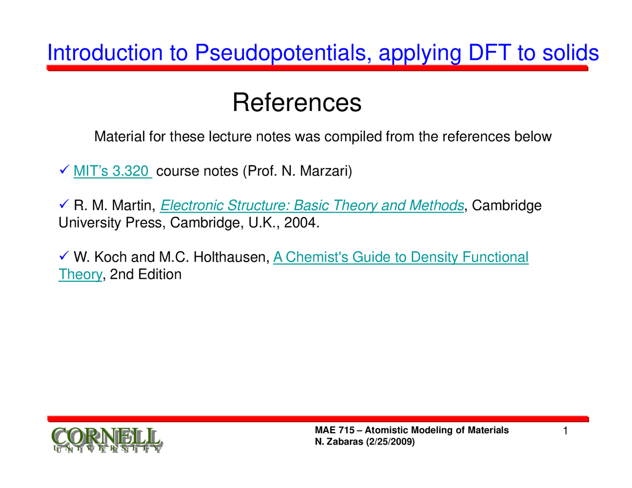 Review of the fundamentals of DFT - Review of the fundamentals of DFT ...