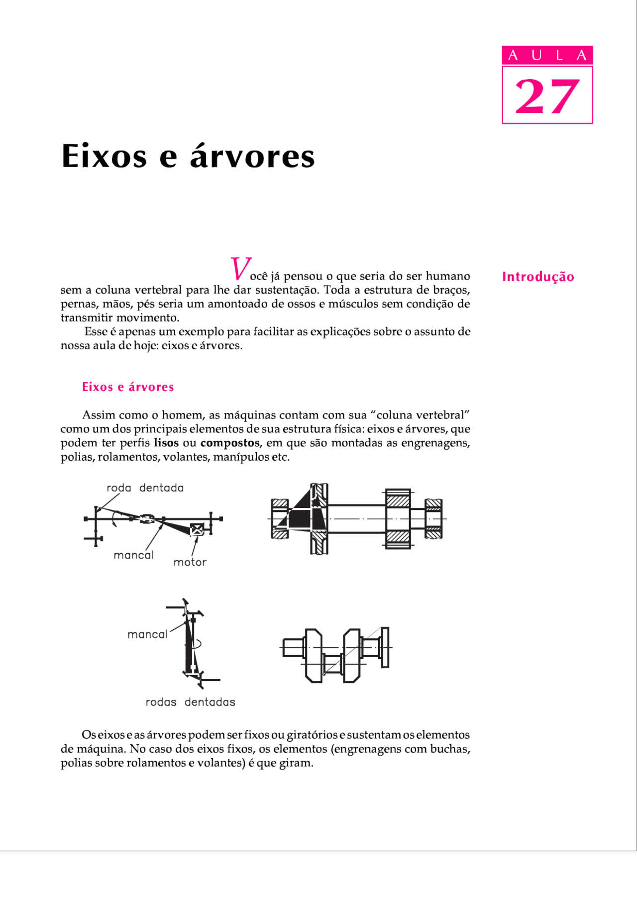 Eixos e árvores - apsotila sobre eixos - Docsity