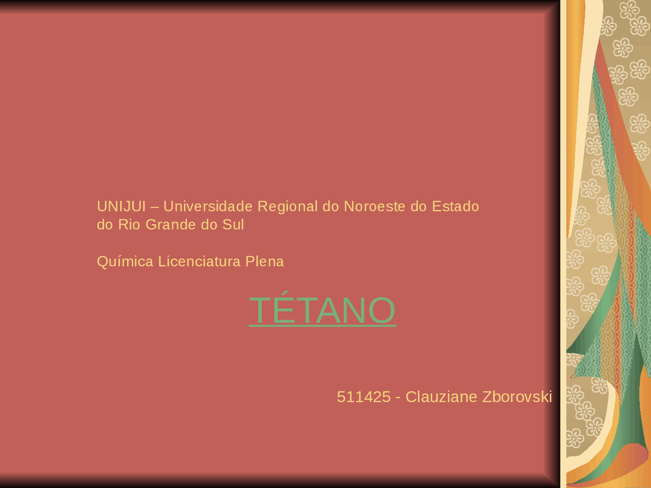 TÉtano 511425 Clauziane Zborovski Trabalho De Microbiologia Sobre O