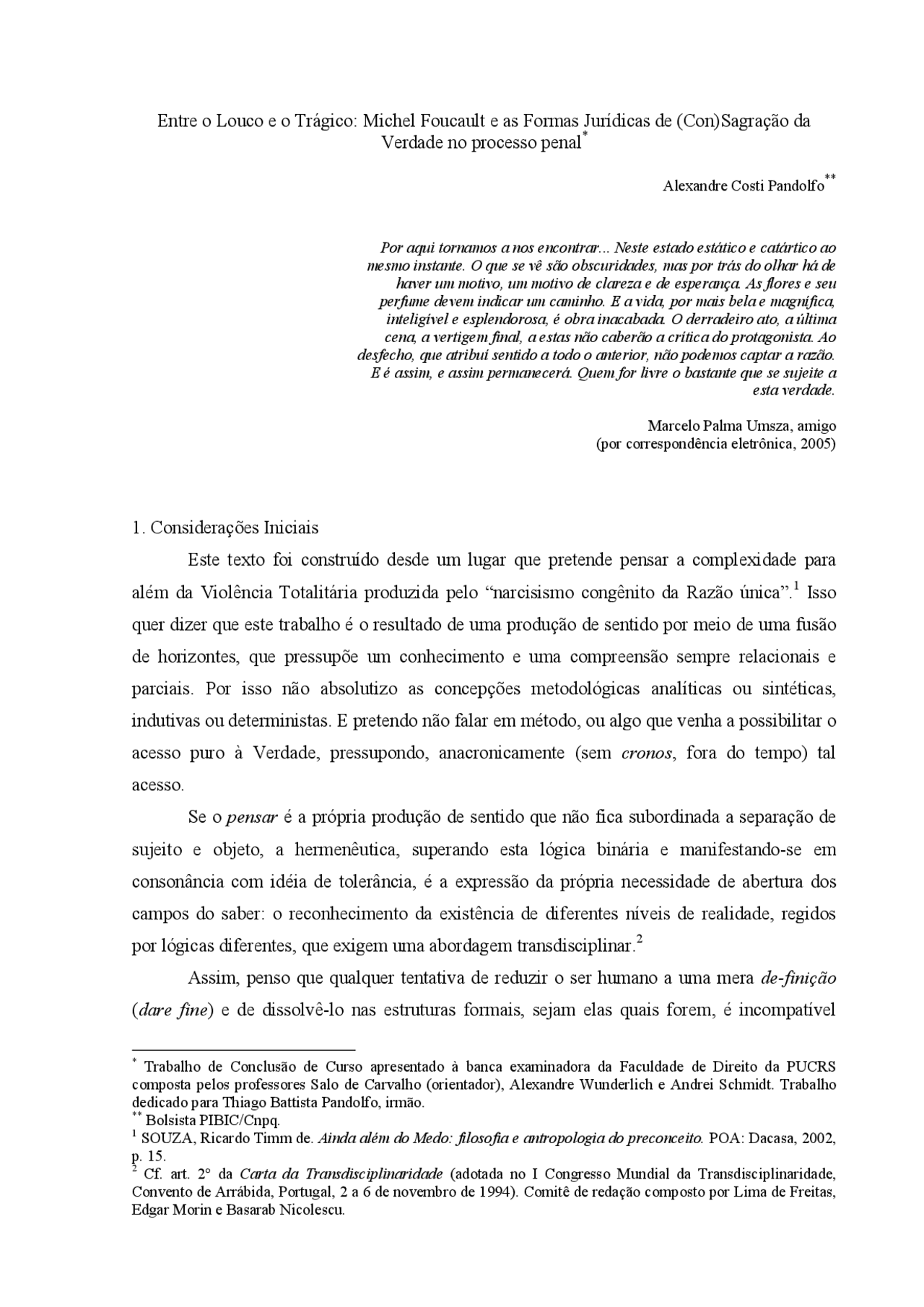 Michel Foucault Michel Foucault Docsity