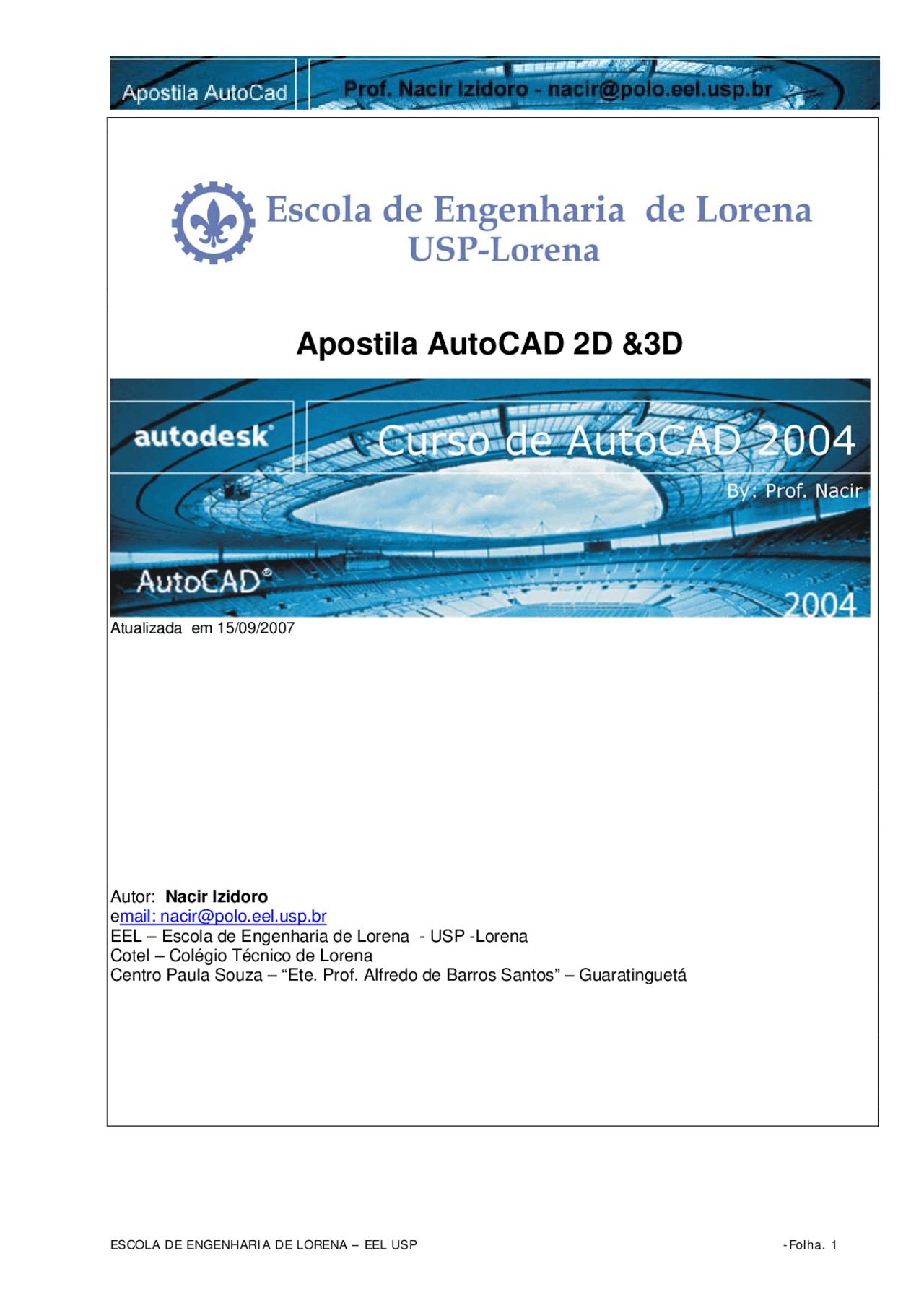 Apostila de Autocad - Apostila para iniciantes! - Docsity