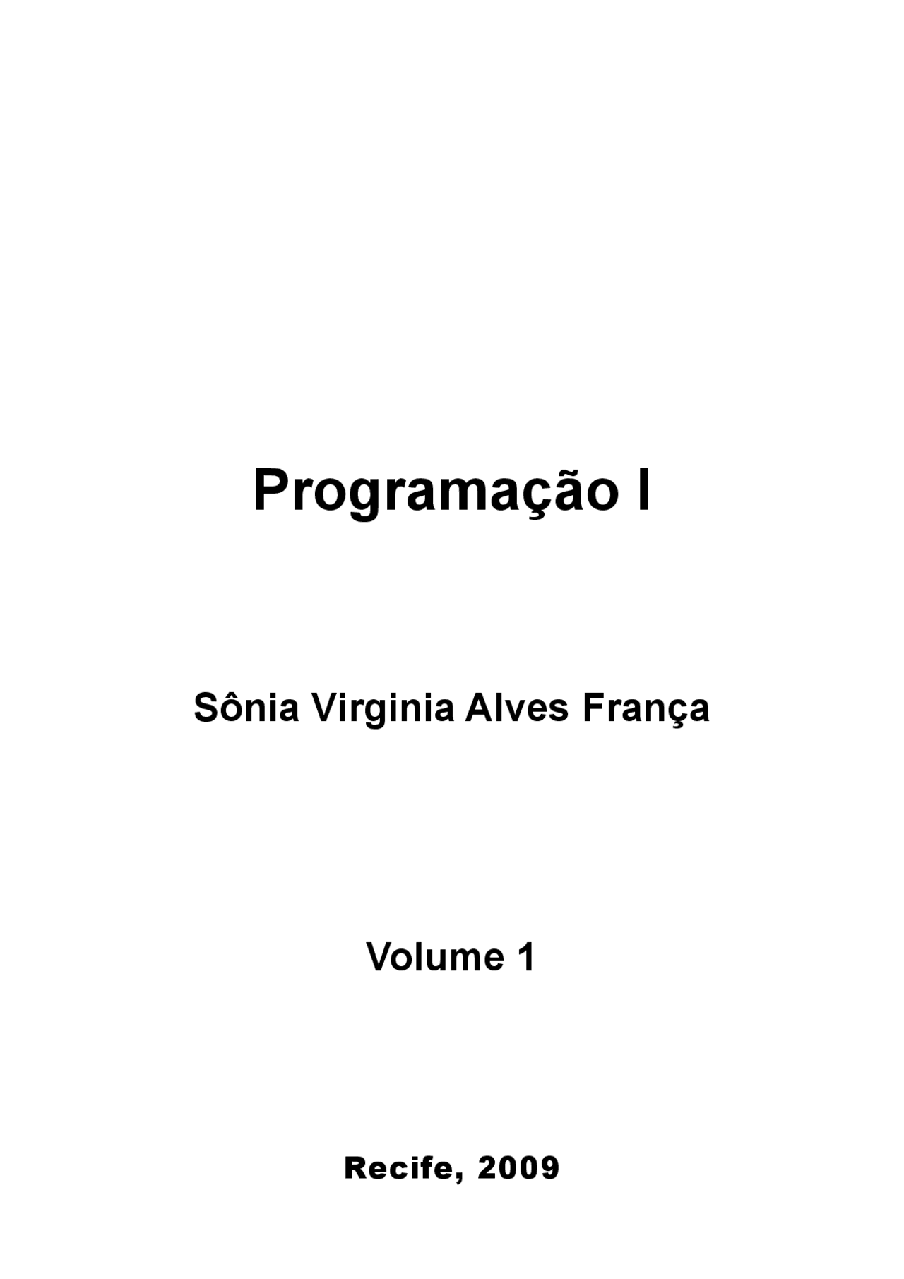 Programação I Introdução A C Material Usado No Curso De