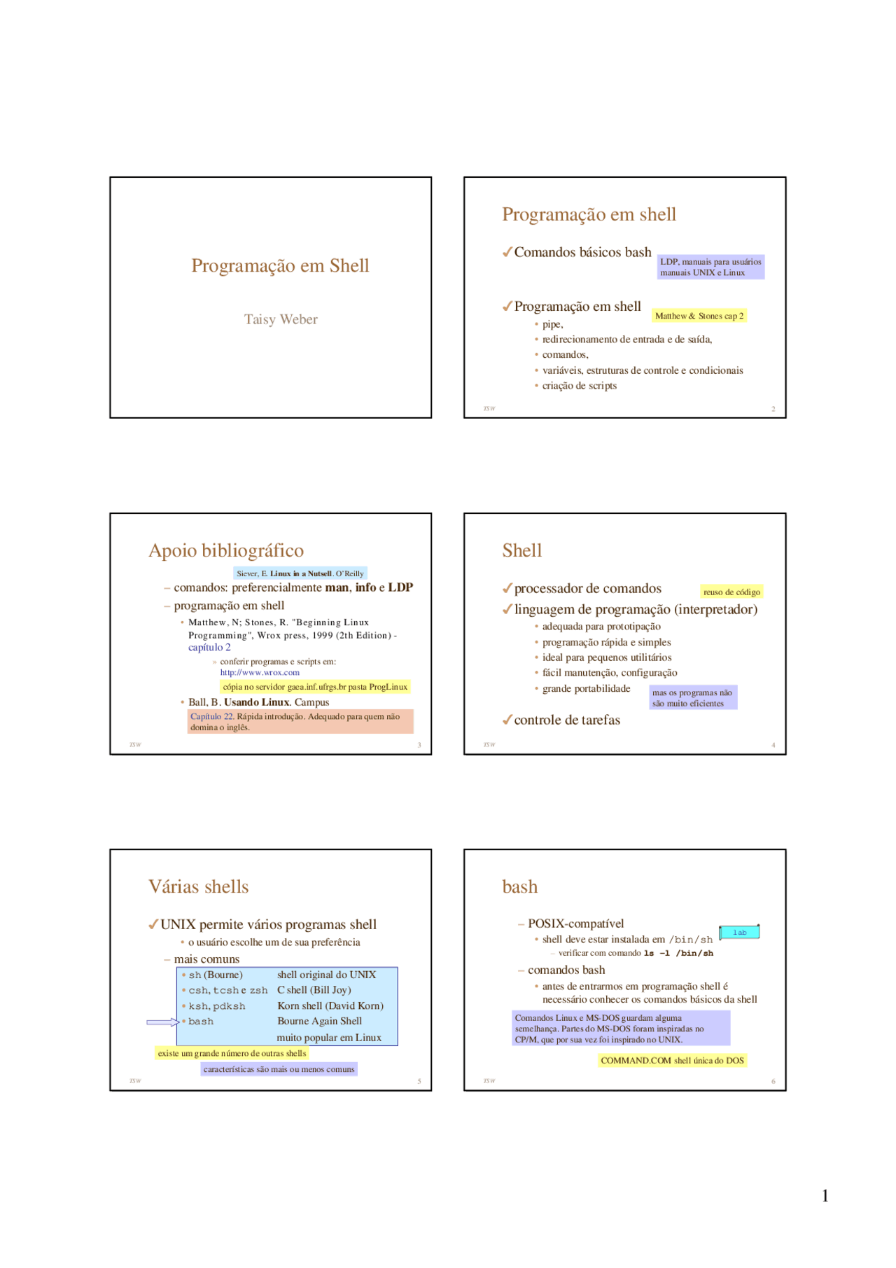 Programação Em Linux Shell Programação Em Linux Shell Docsity
