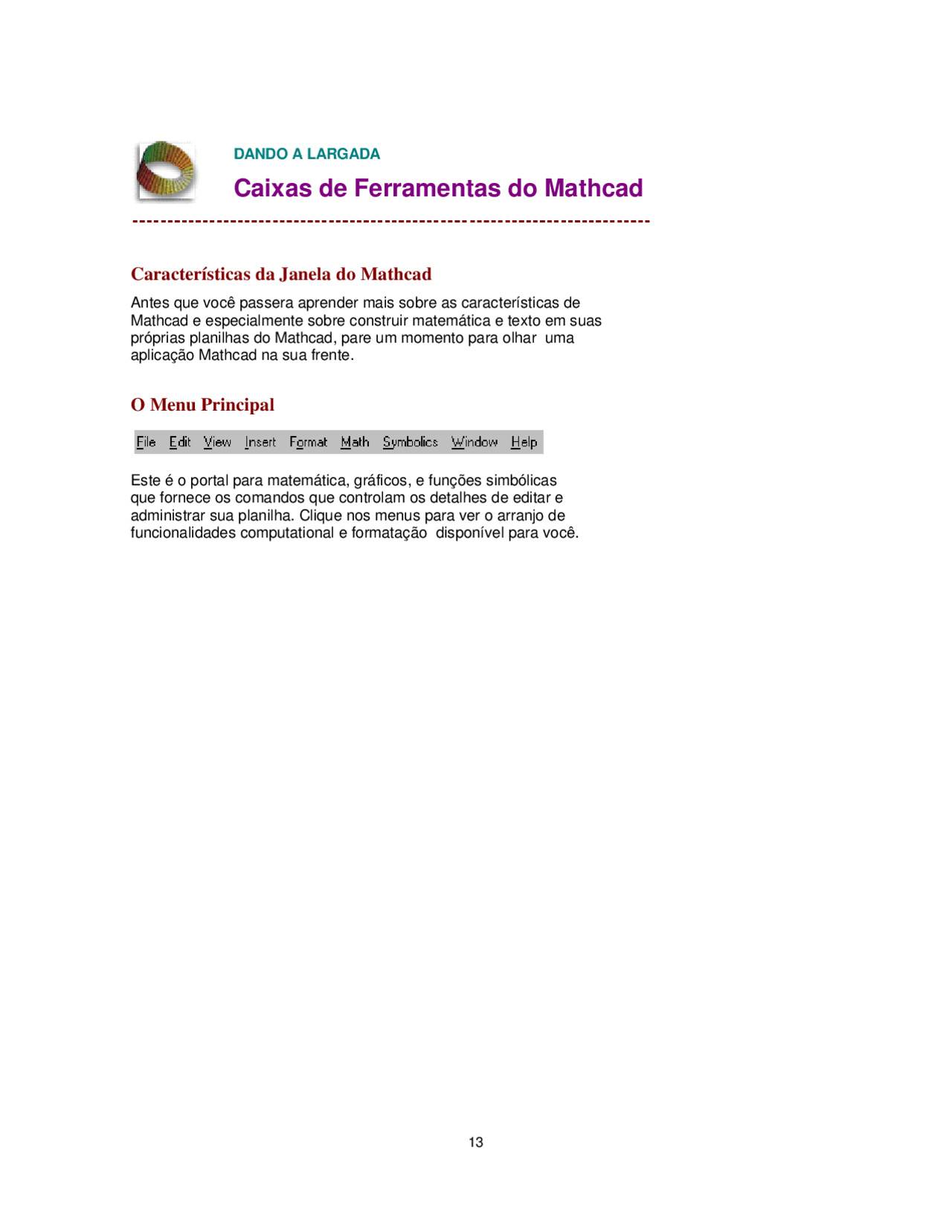 Tutorial Mathcad02 - Tutorial do MathCad: Caixas de Ferramentas do Mathcad - Docsity
