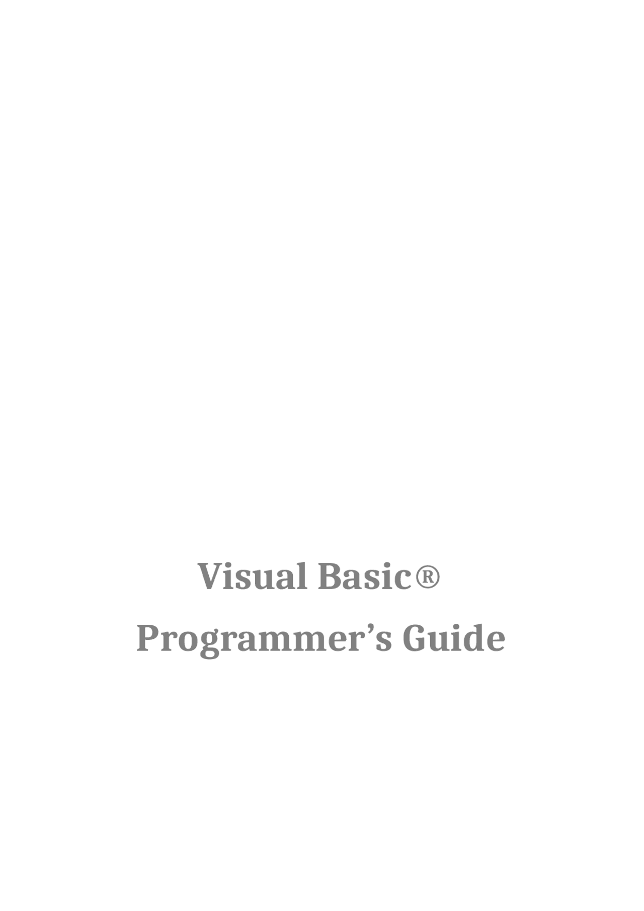 Visual Basic 6 - Programmer´s Guide - Visual Basic 6 - Programmer´s ...