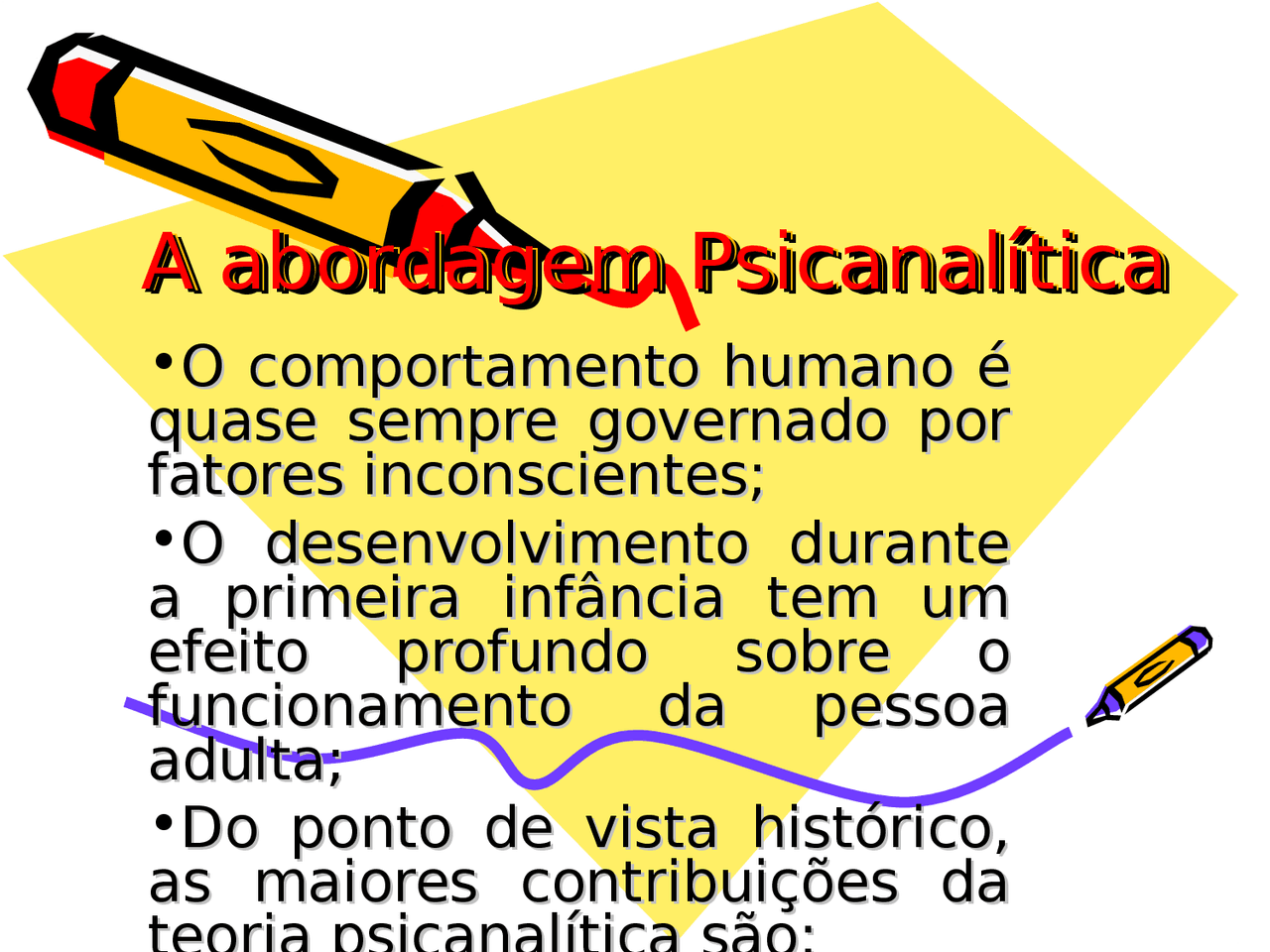 Abordagem Psicanalitica Psicanalitica Segundo Freud Docsity