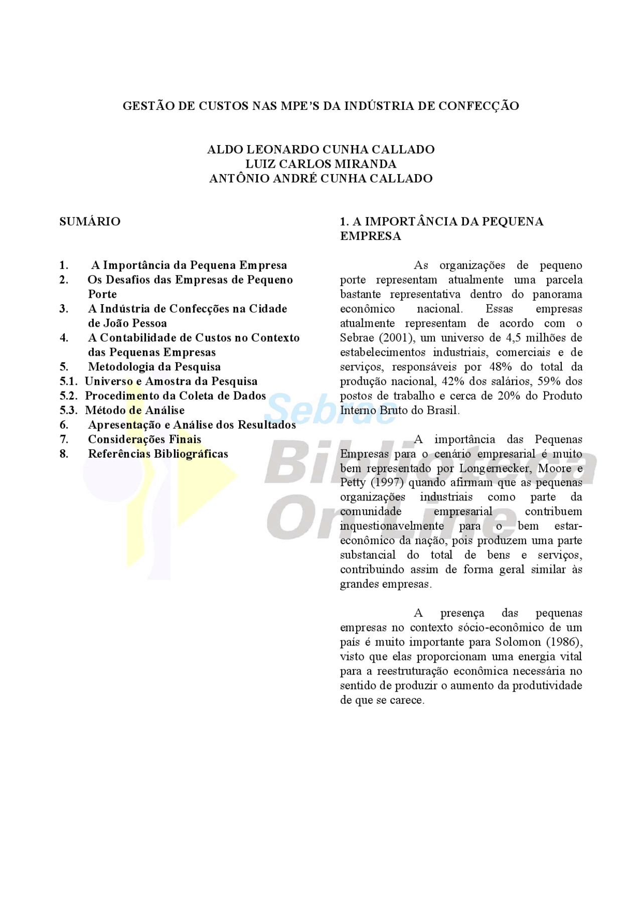 Gestão Custos Vii Custos Custos Docsity