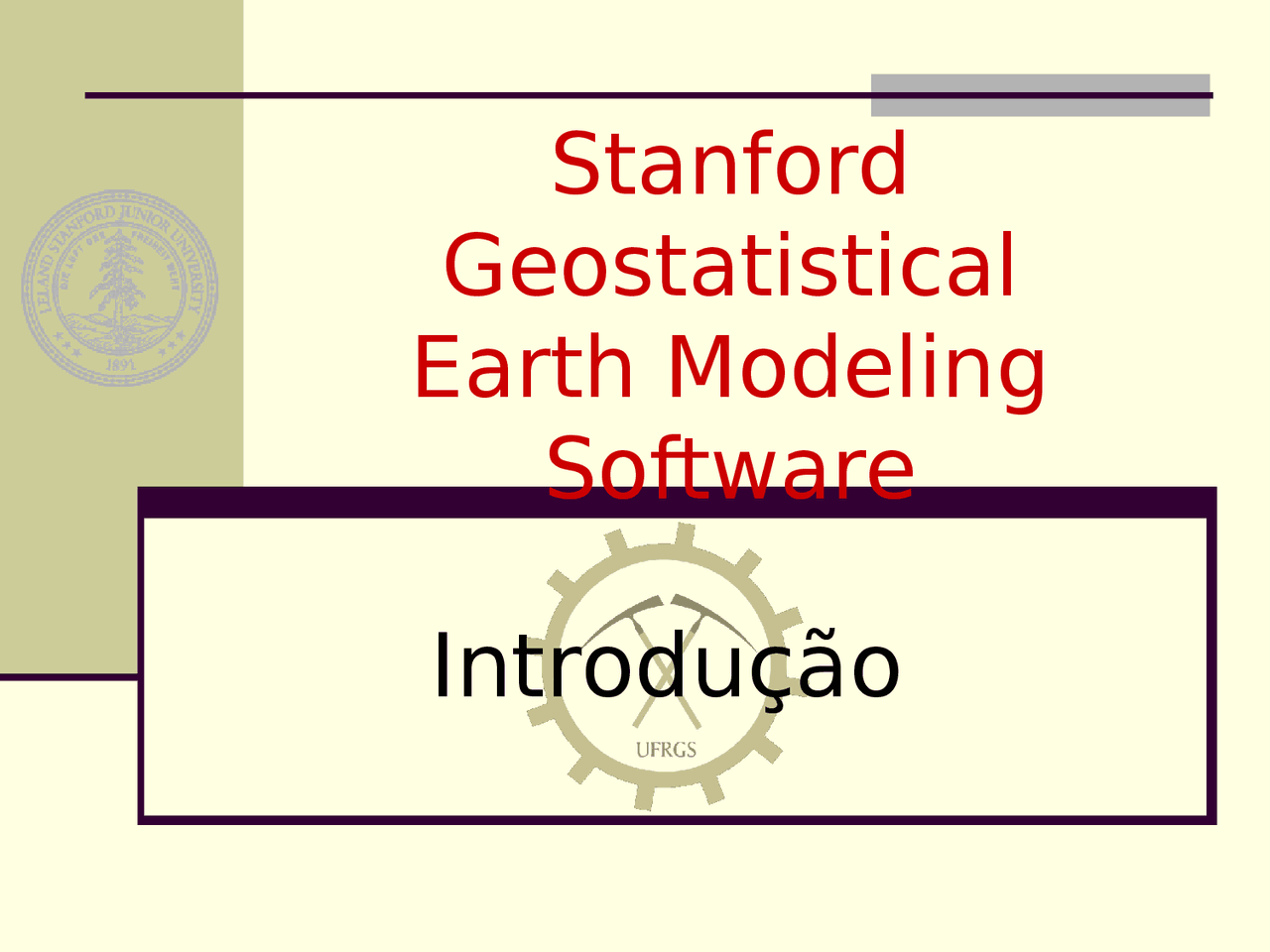 Sgems Tutorial Apresentação Com Tutorial De Introdução Ao Sgems