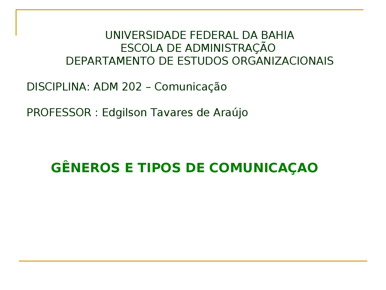 Slides De Comunicação Os Tipos De Comunicação E Suas Classificações