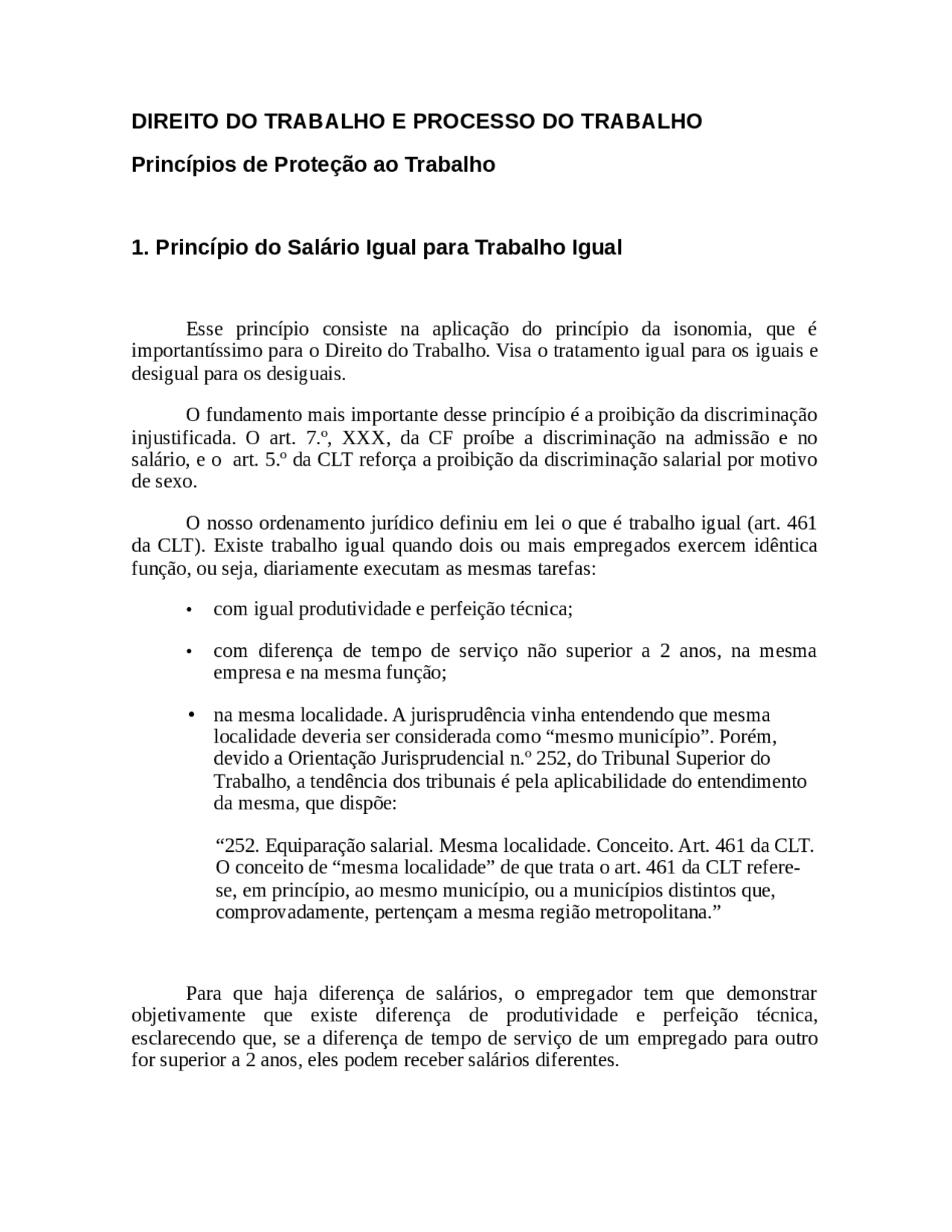 Direito Do Trabalho Parte V Resumo De Direito Do Trabalho Docsity