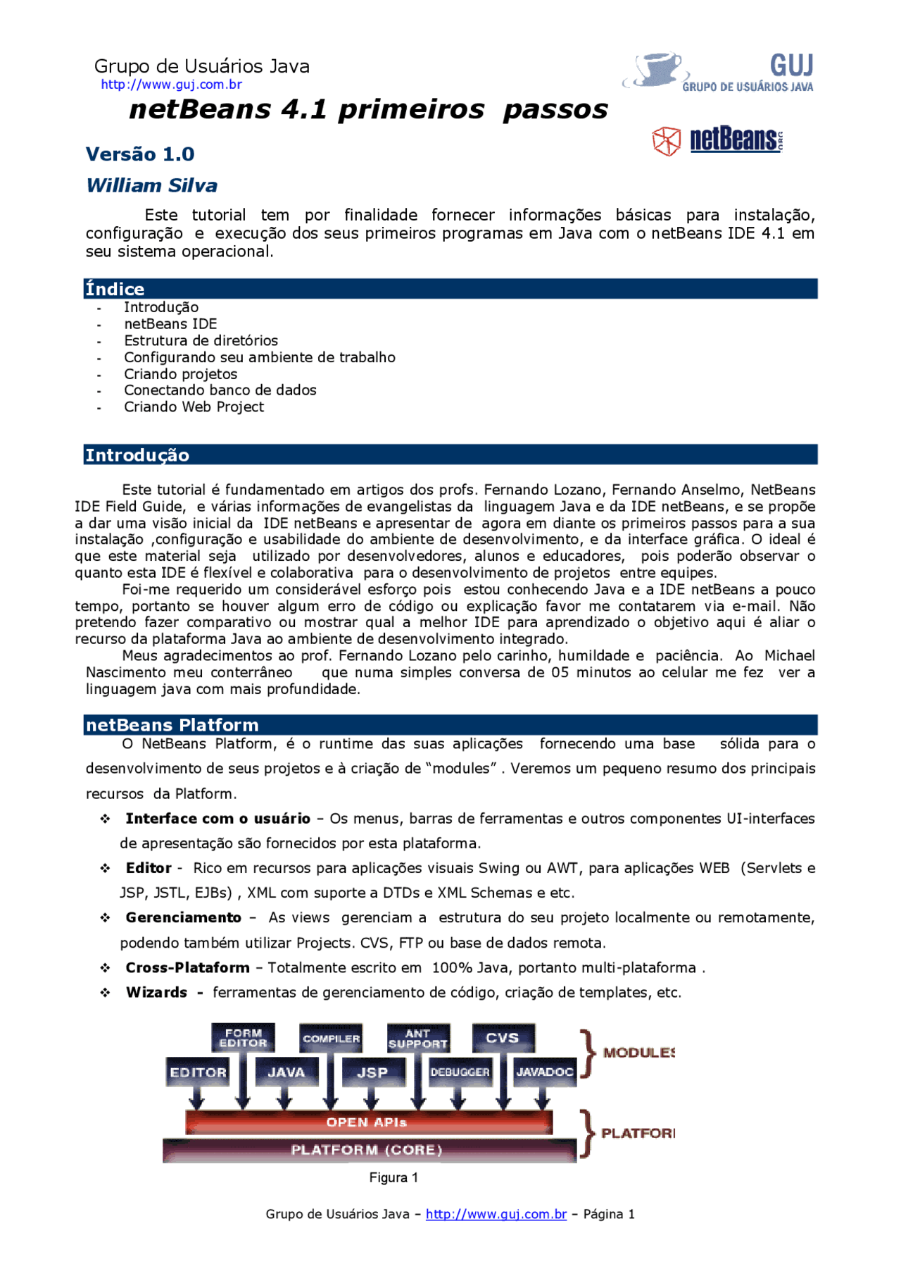 Net Beans Arquivo De Ajuda Da área De Desenvolvimento Java Docsity
