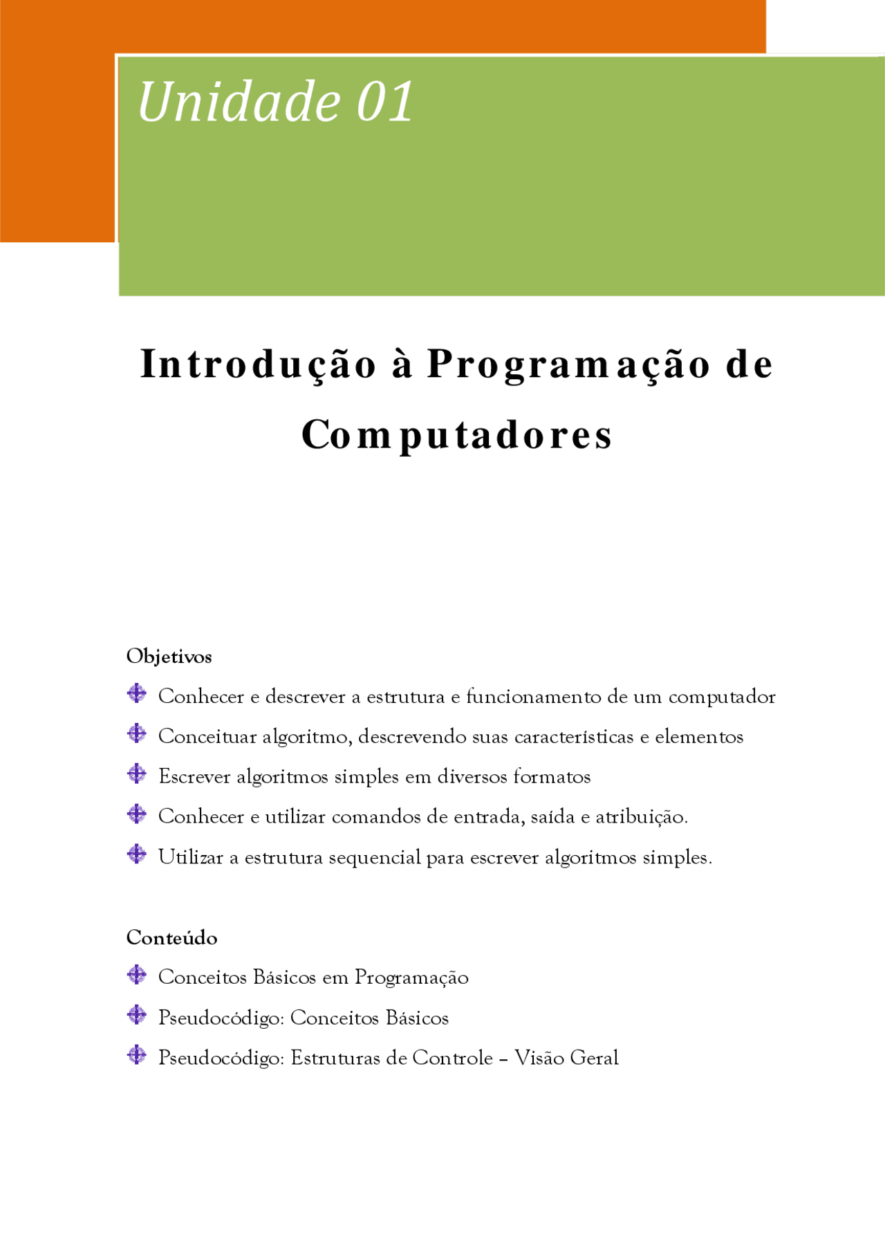 Apostila Introdução à Programação de Computadores - Apostila Introdução ...