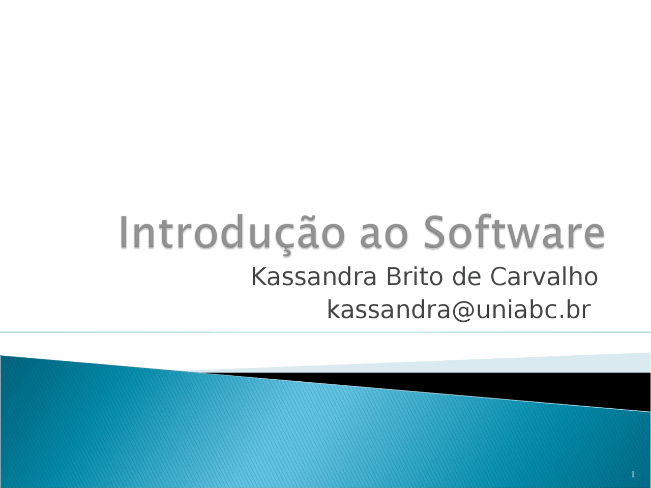Introdução ao Software - Apresentação em power point sobre sistema ...