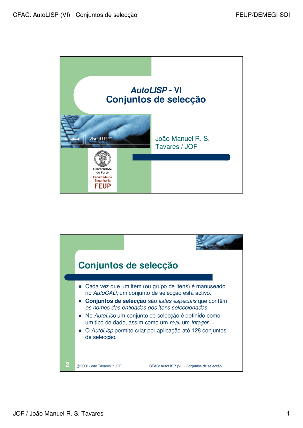 AutoLISP - Conjuntos de selecção - Aula de AutoLISP sobre conjuntos de ...