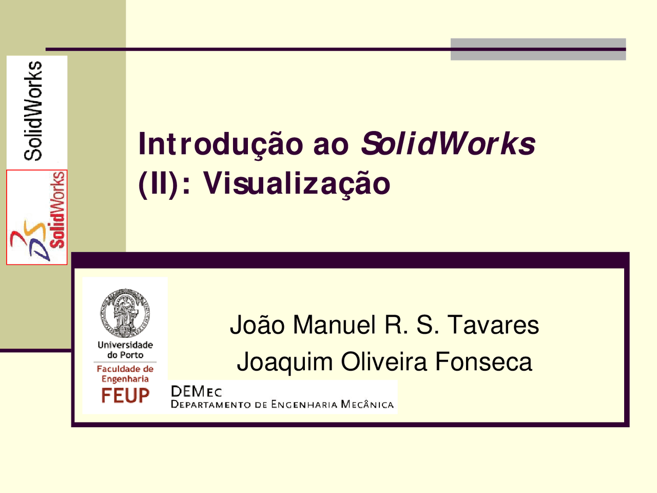 Solidworks Ii Aprendendo Solidworks Docsity