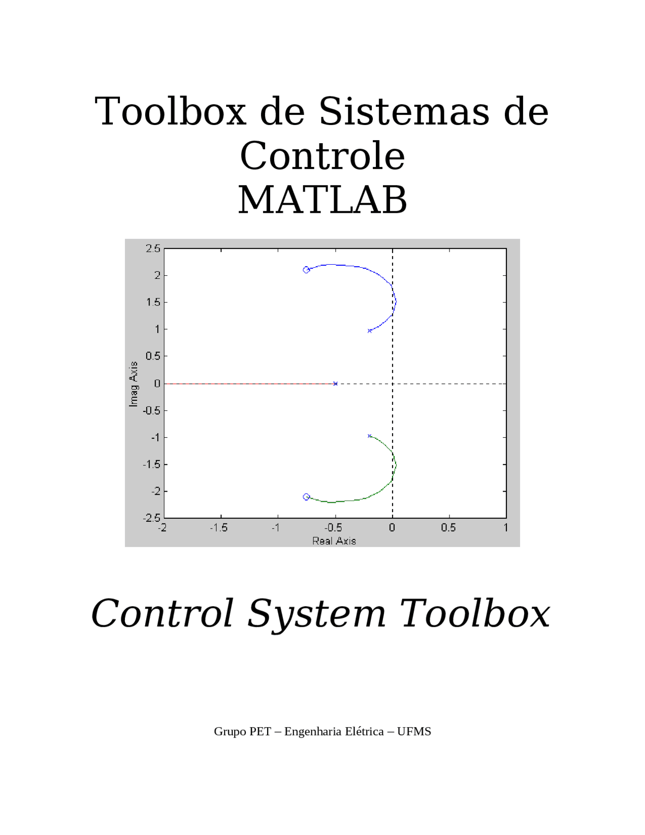 Controle automático com MATLAB - objetivo deste trabalho é ensinar a utilizar o MATLAB, | Docsity